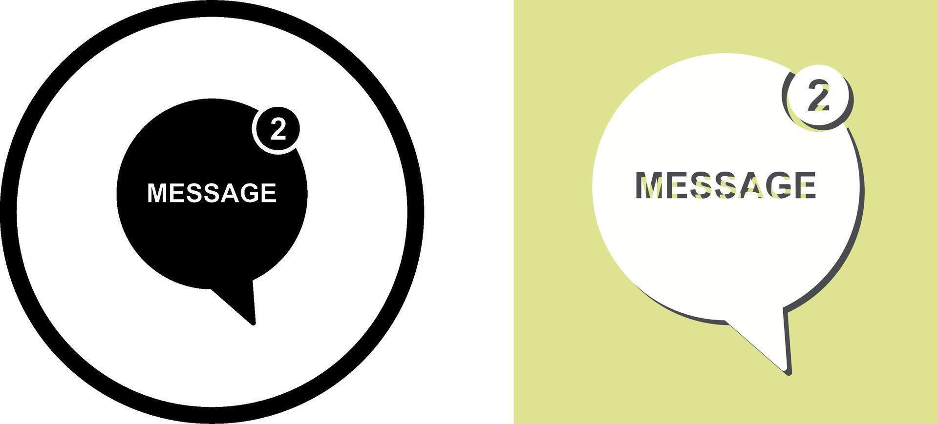 Message Bubbles Icon Design 44483449 Vector Art at Vecteezy