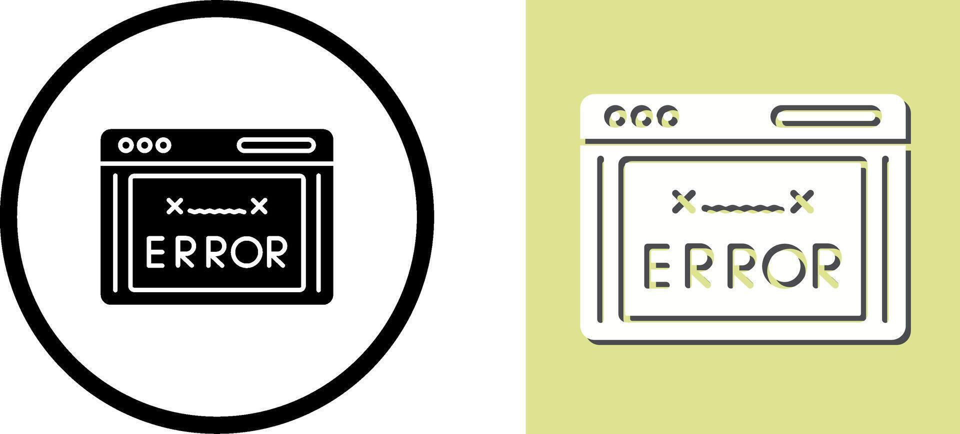 Error Code Icon Design 44484615 Vector Art at Vecteezy