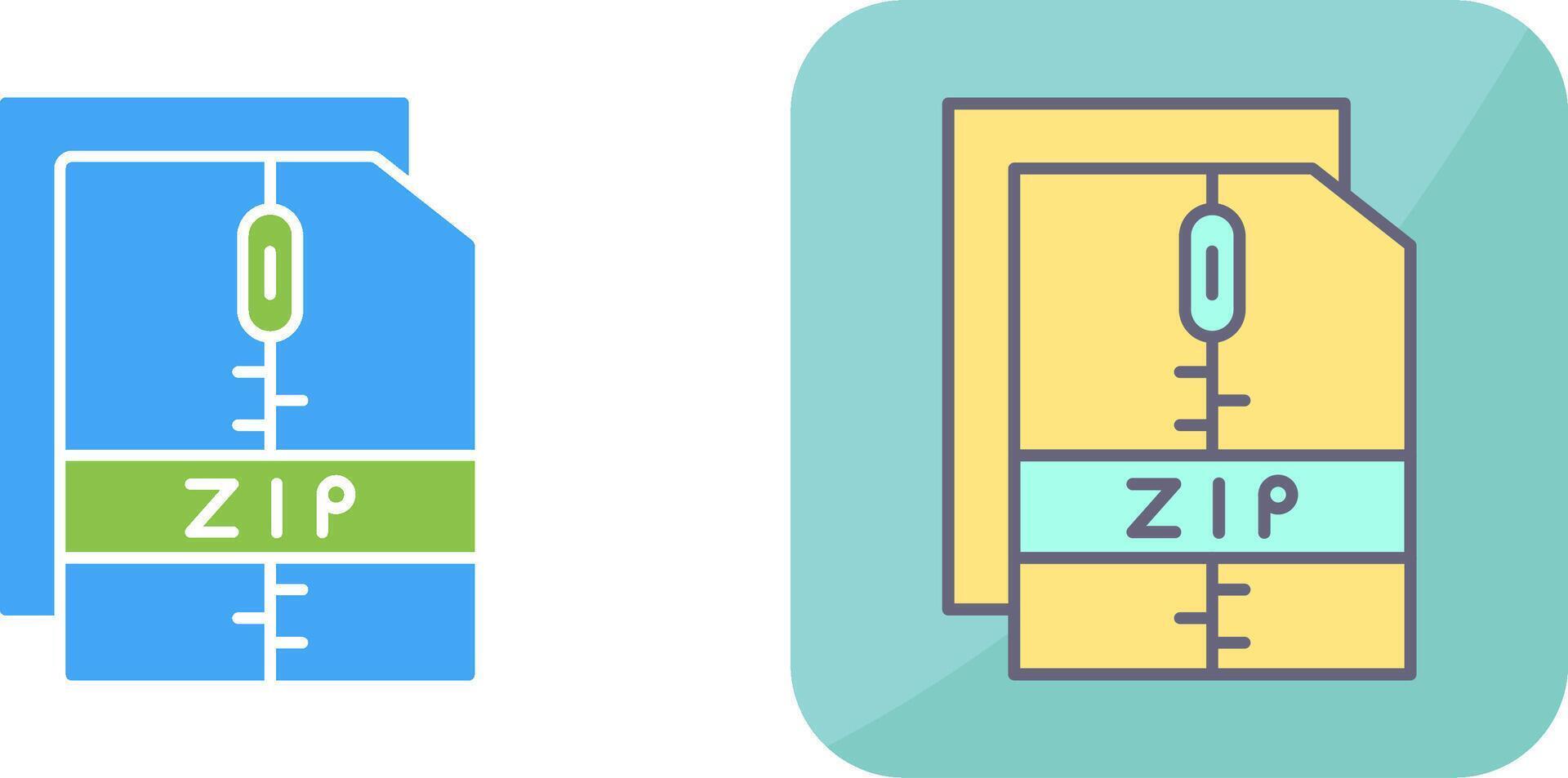 Zip File Icon Design 44499719 Vector Art at Vecteezy