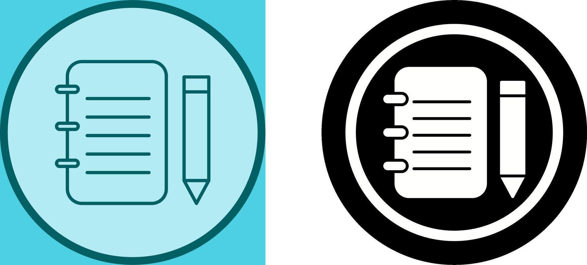 Unique Notepad Icon Design 44501604 Vector Art At Vecteezy