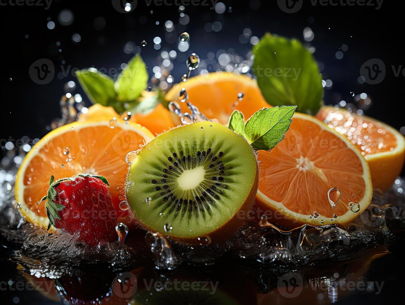 AI generated refreshing splash of fruit and citrus Generative AI 44517842 Stock Photo at Vecteezy