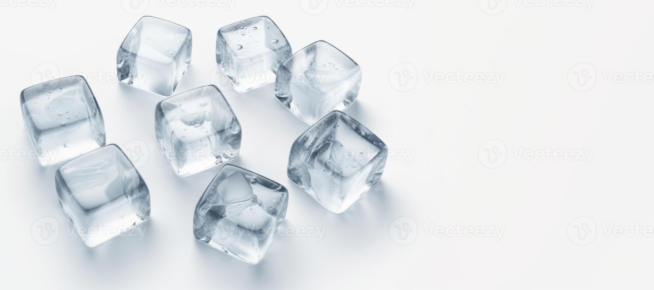 AI generated ice cubes on white background Generative AI 44524641 Stock Photo at Vecteezy