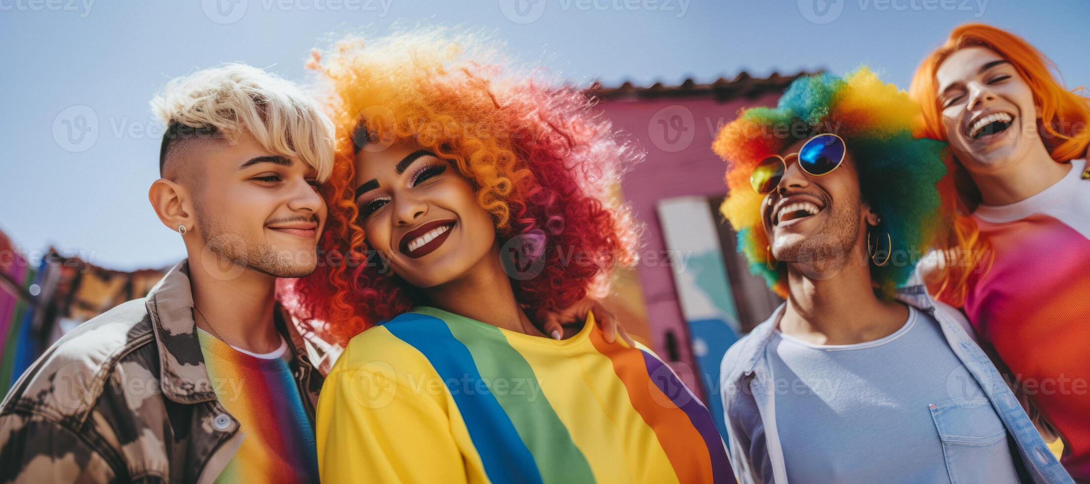AI generated young people at the gay pride parade Generative AI ...