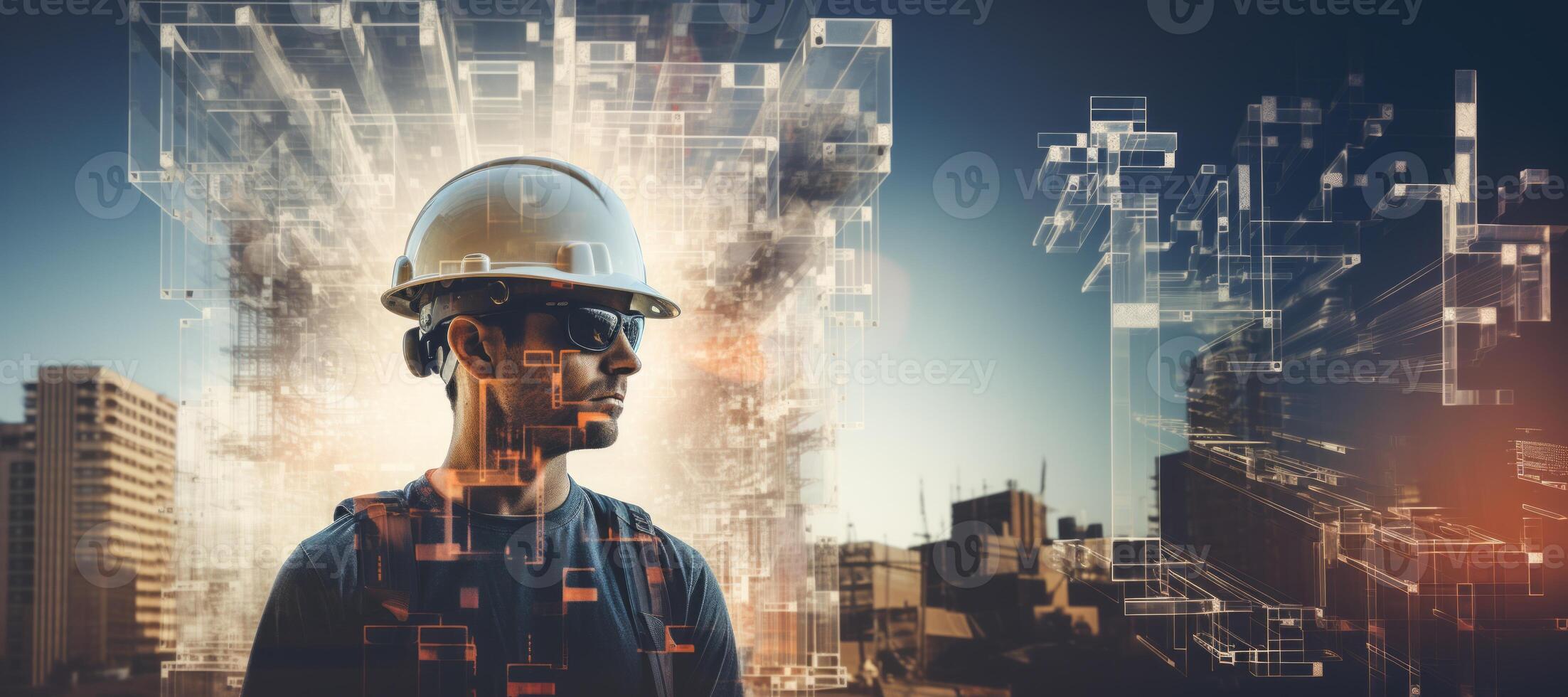 AI generated future building engineering project Generative AI 44527376 ...