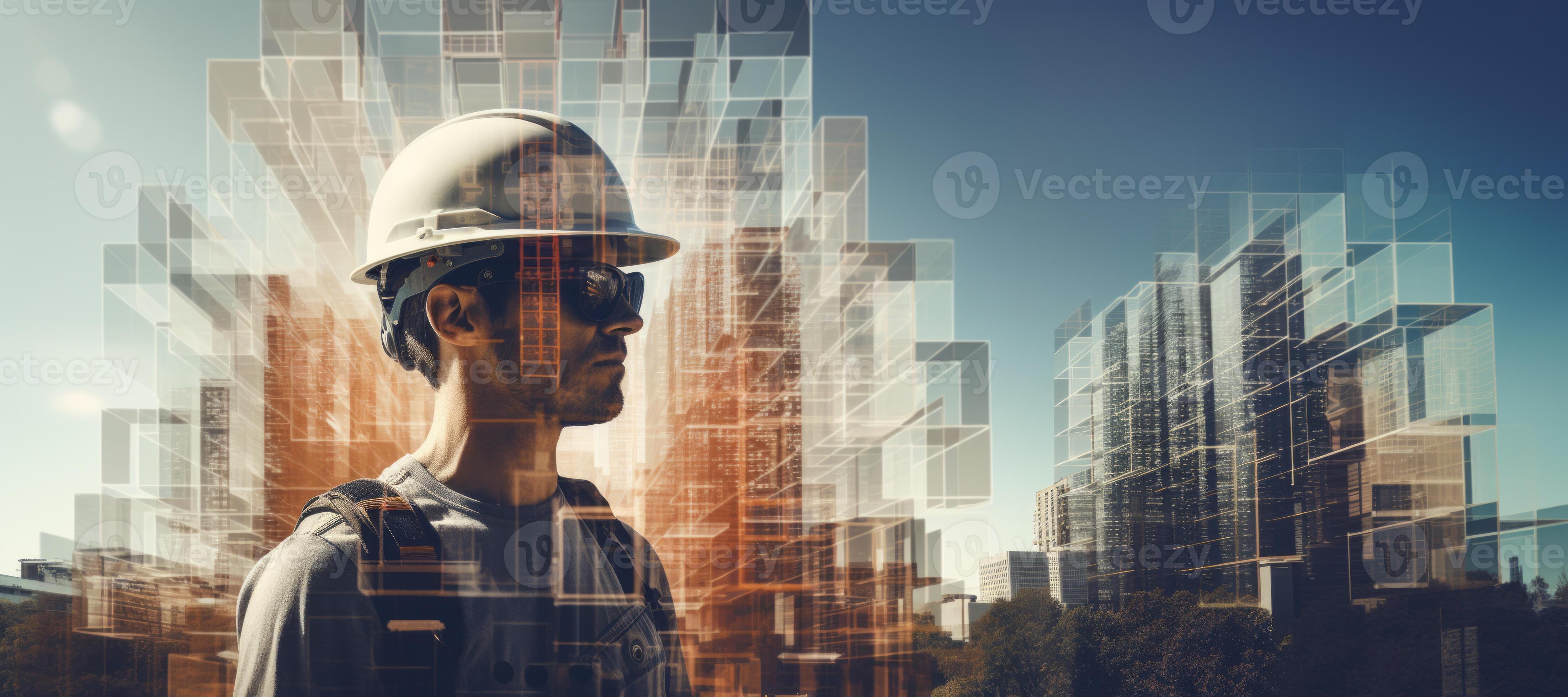 AI generated future building engineering project Generative AI 44527386 ...