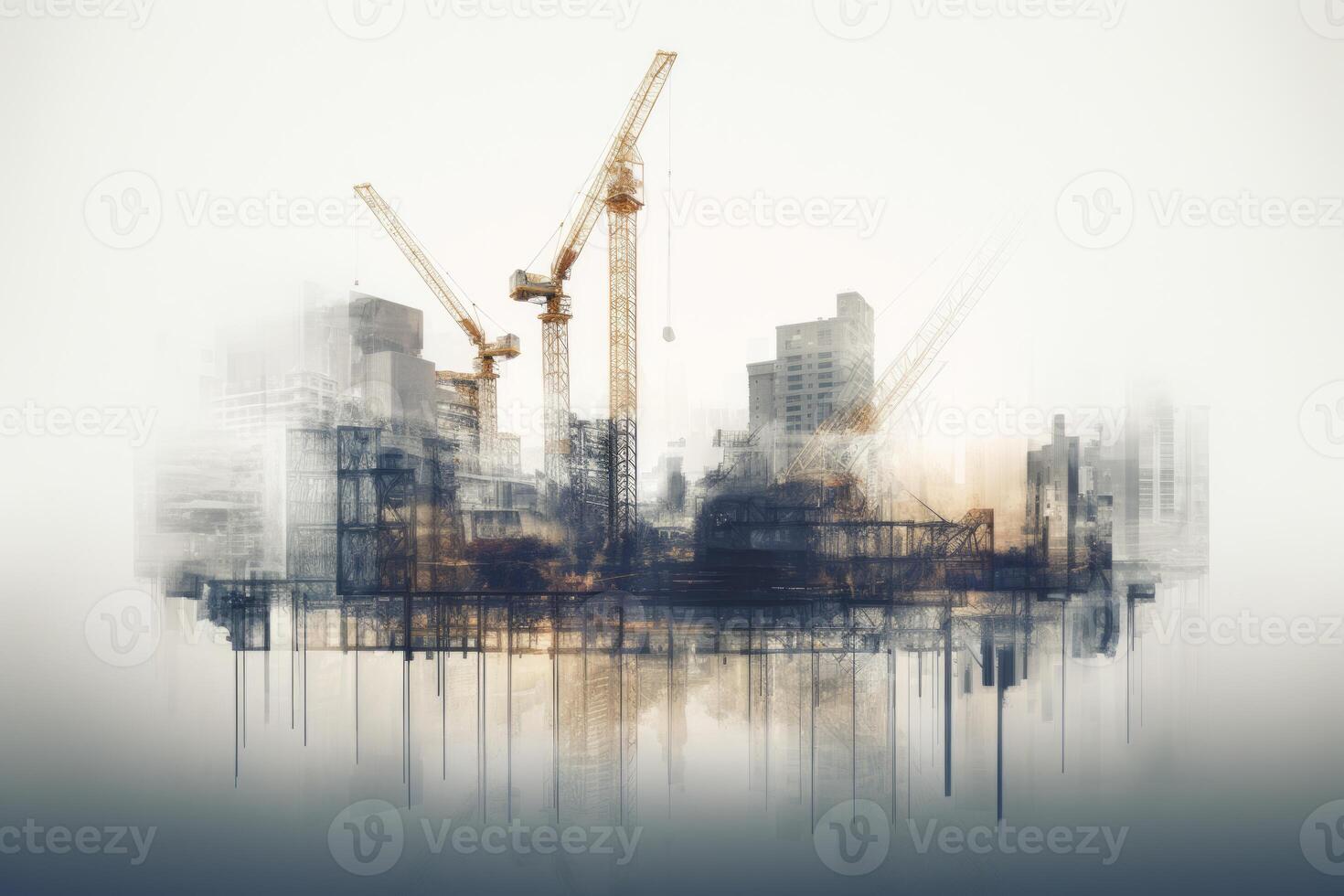 AI generated future building engineering project Generative AI 44527404 ...