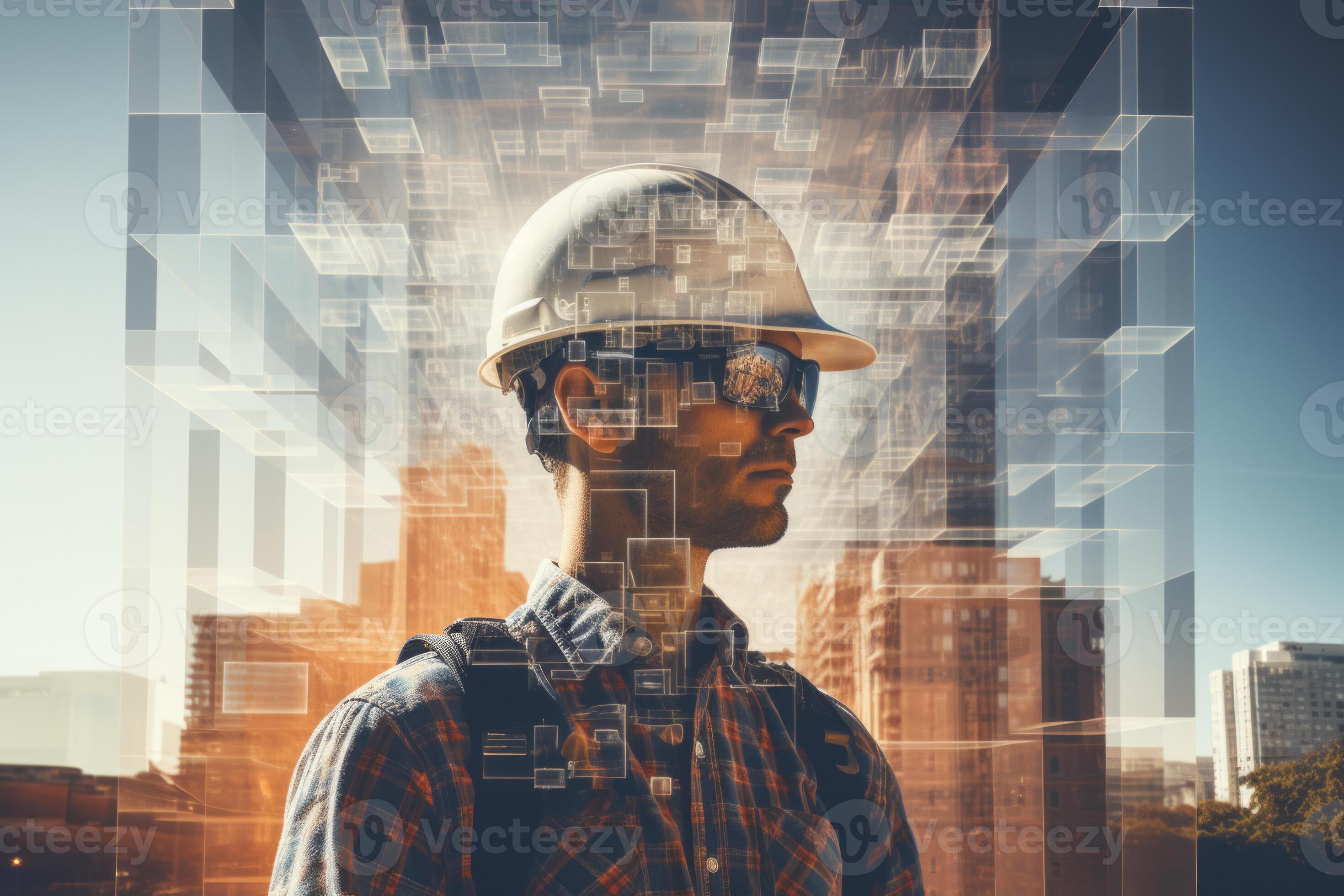 AI generated future building engineering project Generative AI 44527419 ...