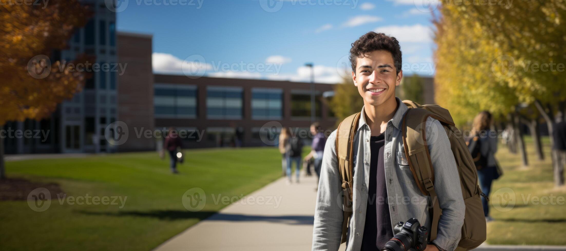 AI generated boy college student Generative AI 44527579 Stock Photo at ...