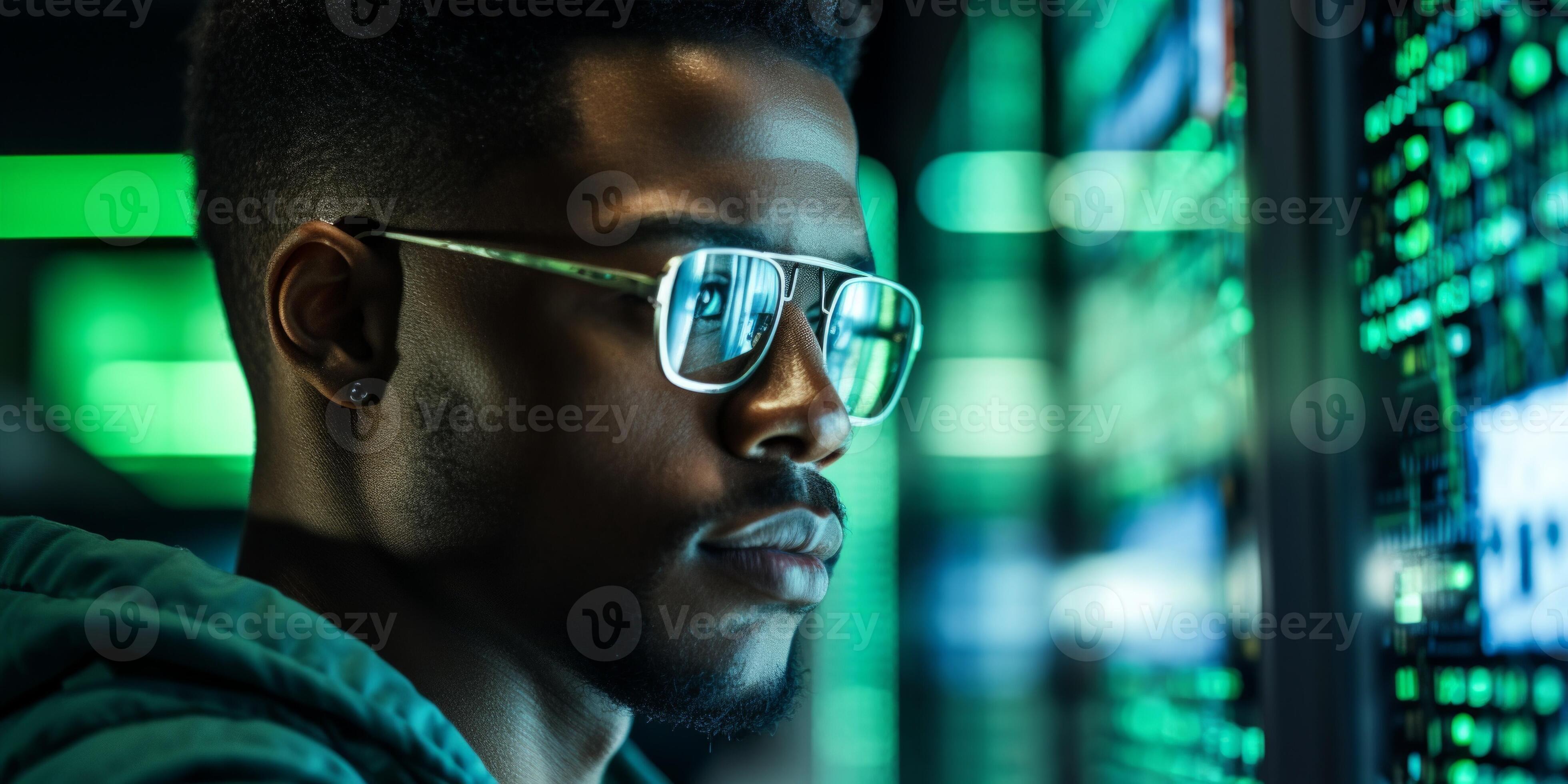 AI generated programmer writes code developer Generative AI 44531189 ...