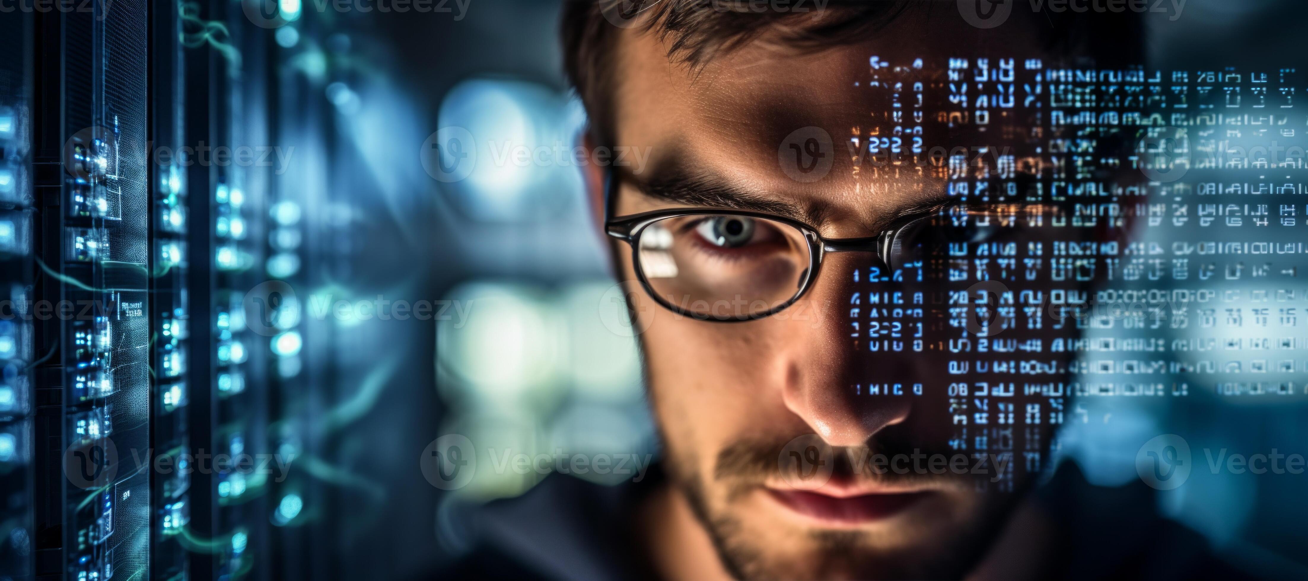 AI generated programmer writes code developer Generative AI 44531205 ...