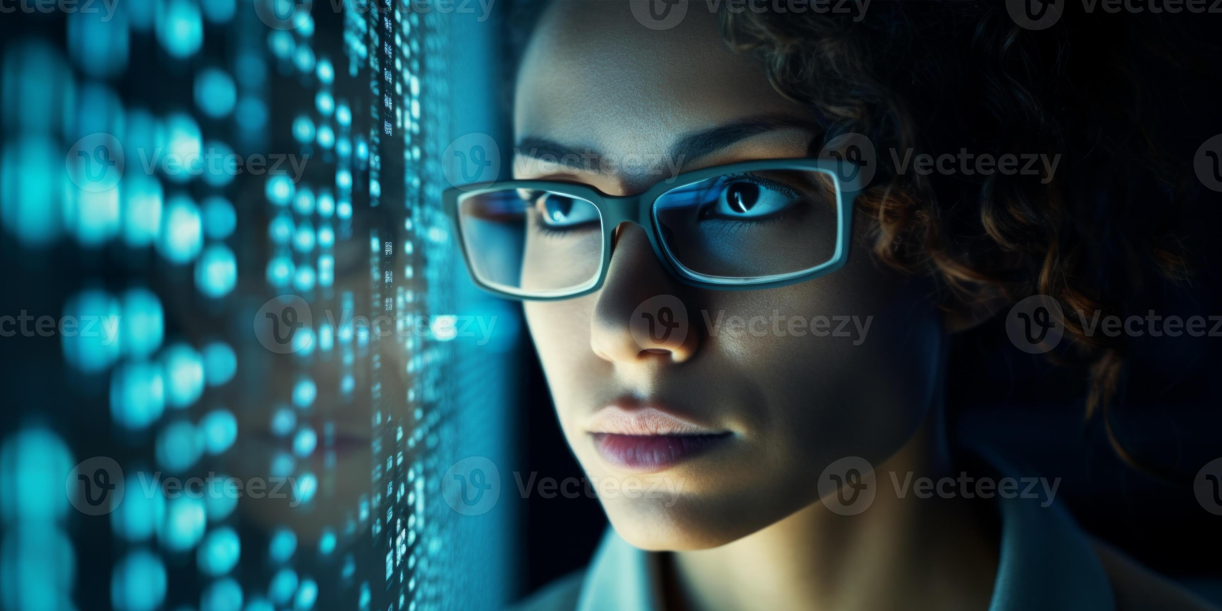 AI generated programmer writes code developer Generative AI 44531213 ...