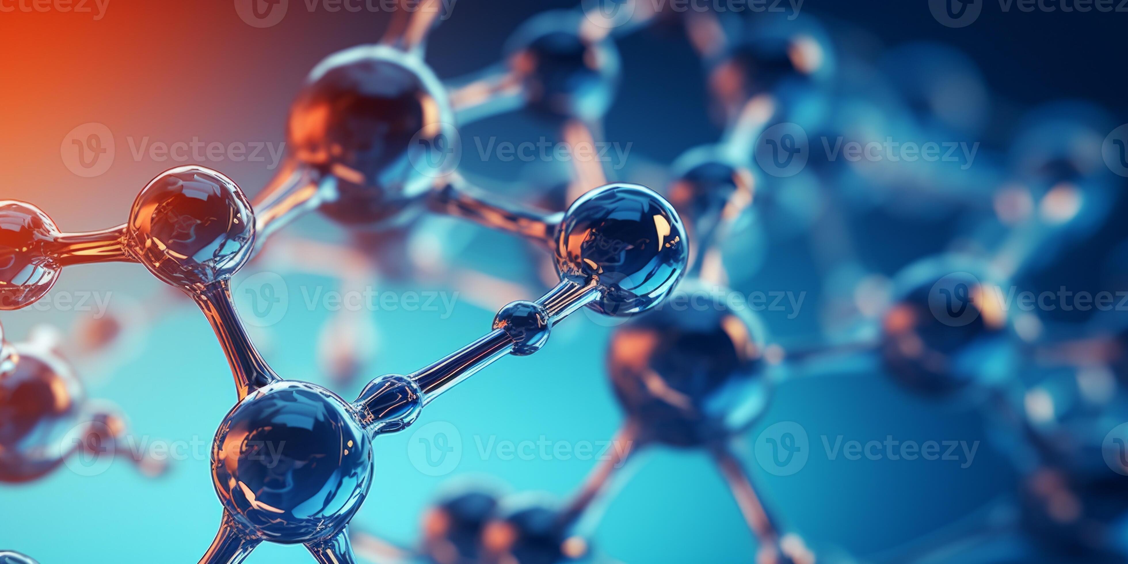 AI generated molecule atom background Generative AI 44531225 Stock Photo at Vecteezy