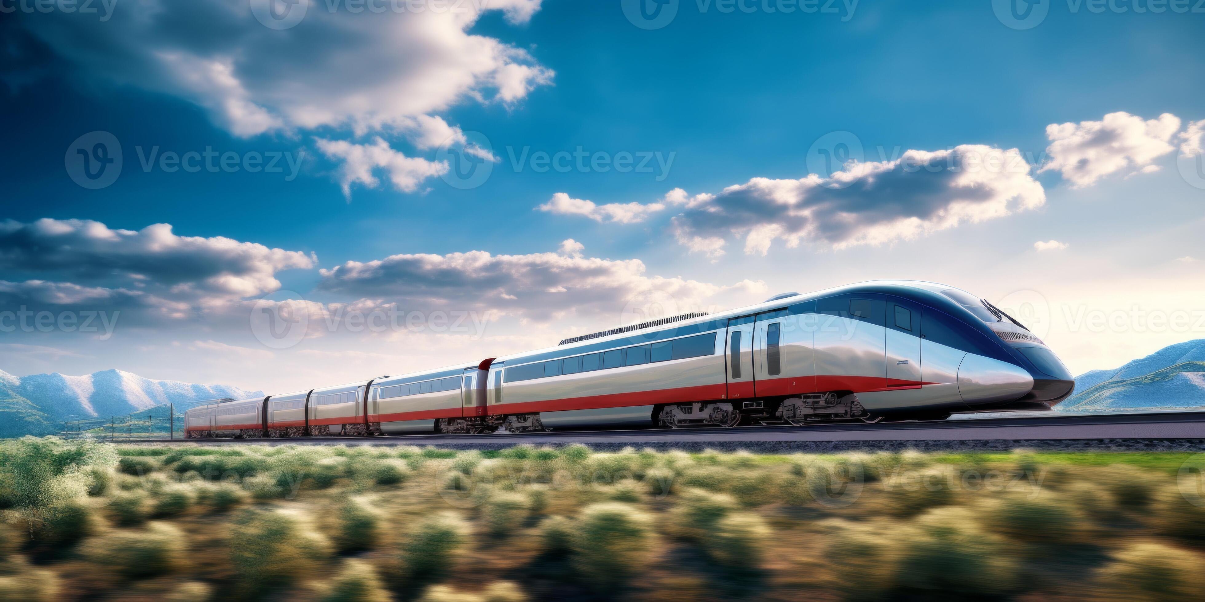 AI generated high speed train high speed Generative AI 44531267 Stock ...