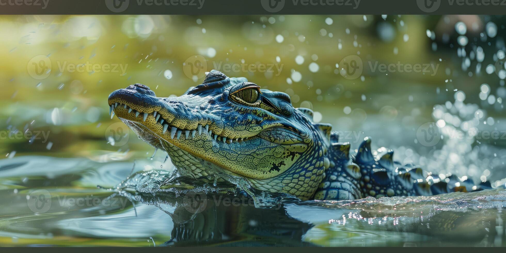crocodile in water wildlife 44533542 Stock Photo at Vecteezy
