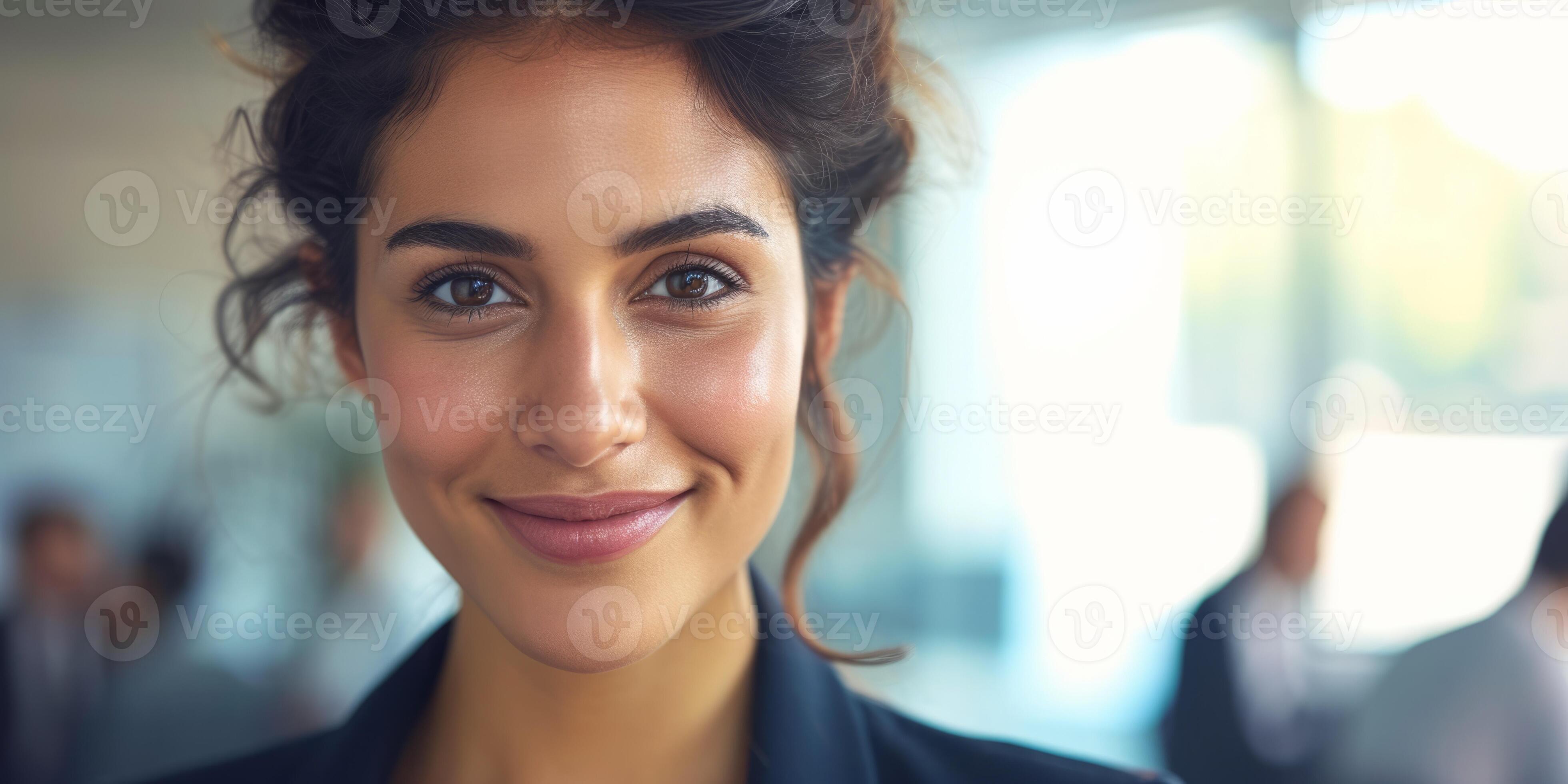 Generatportrait of a business woman in a meeting room ive AI 44539191 Stock Photo at Vecteezy