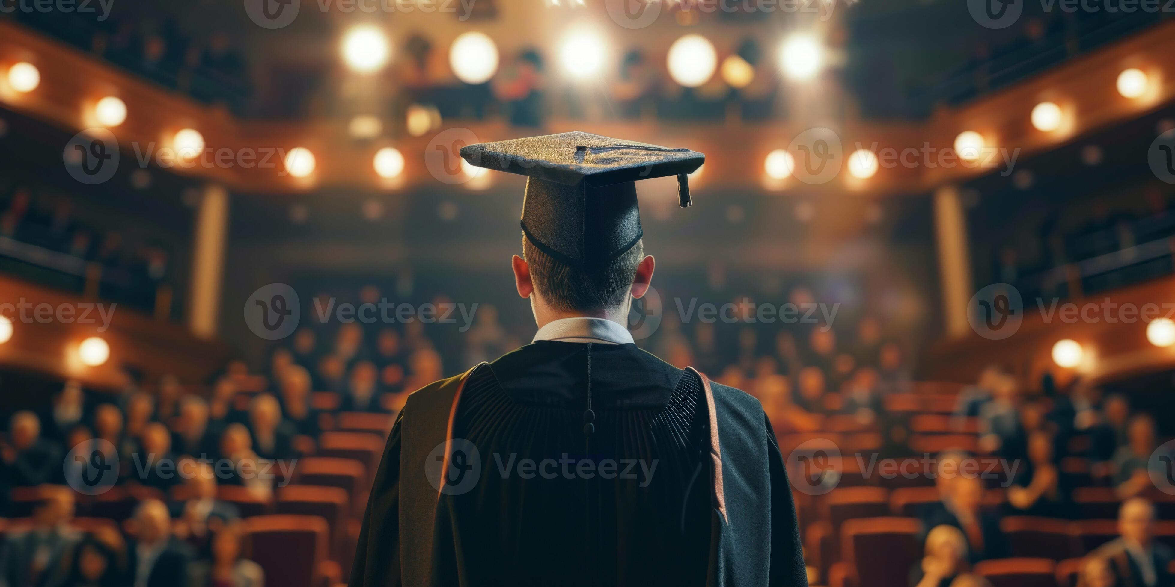 graduate back view 44546763 Stock Photo at Vecteezy