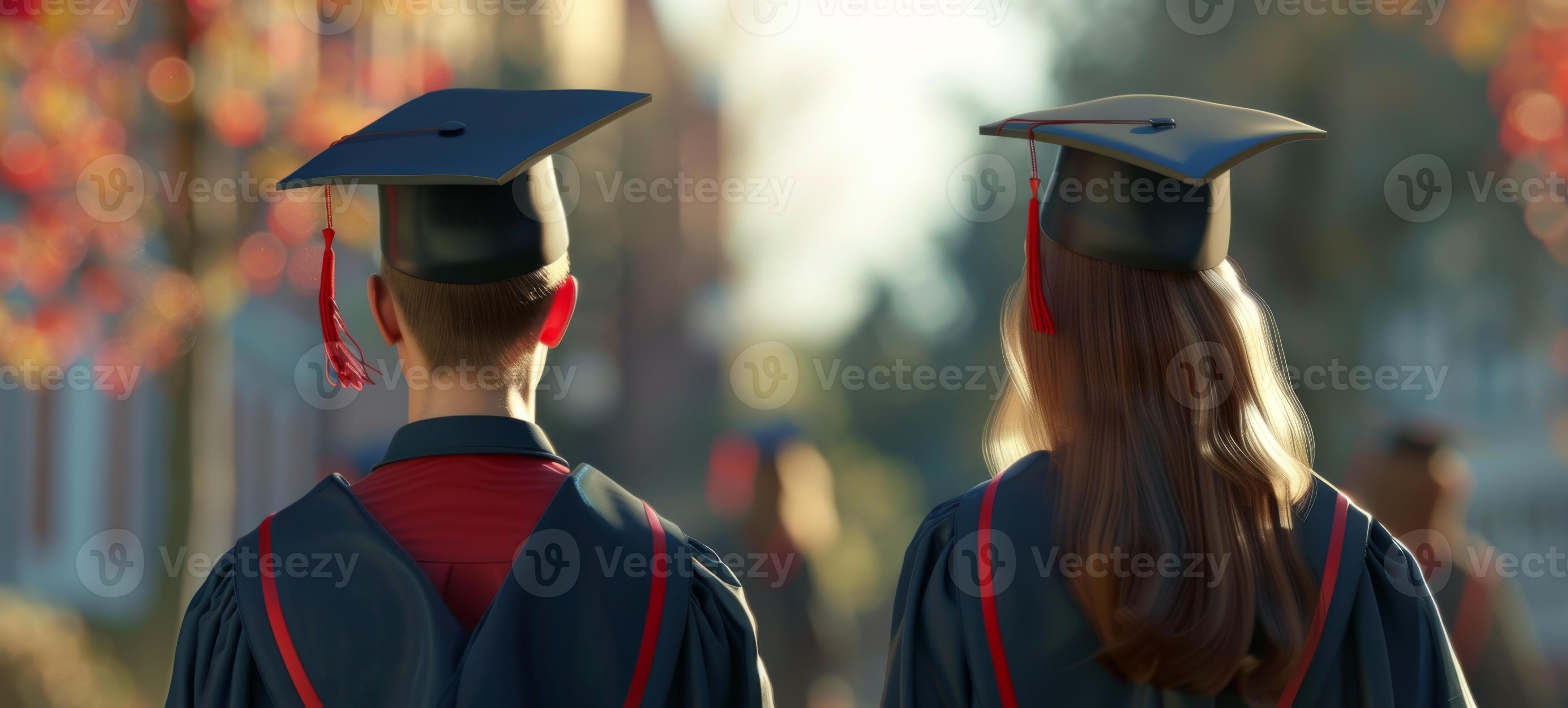 graduate back view 44546833 Stock Photo at Vecteezy