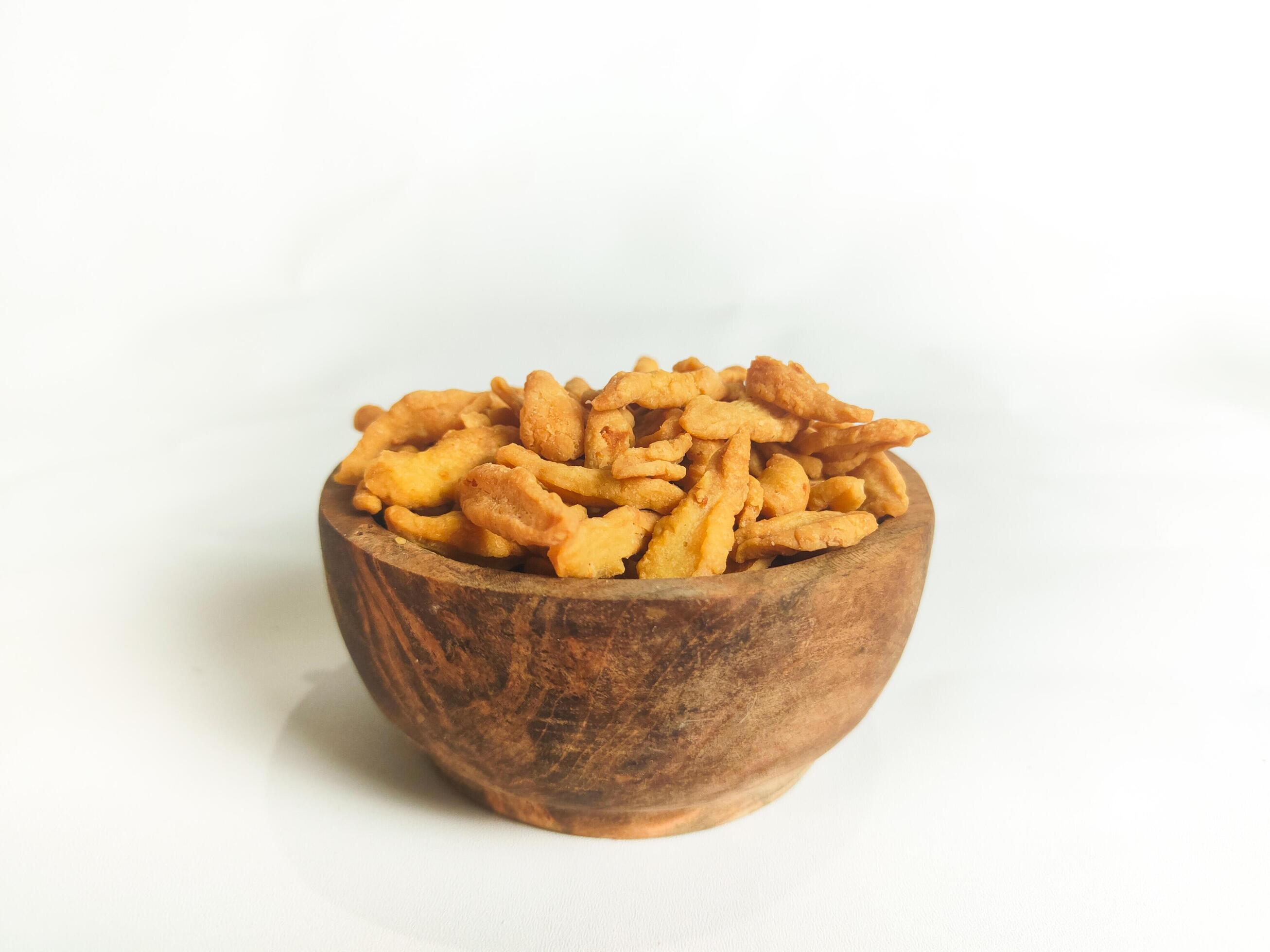 photography of cimi-cimi snack food in a wooden bowl on a white background 44565951 Stock Photo ...