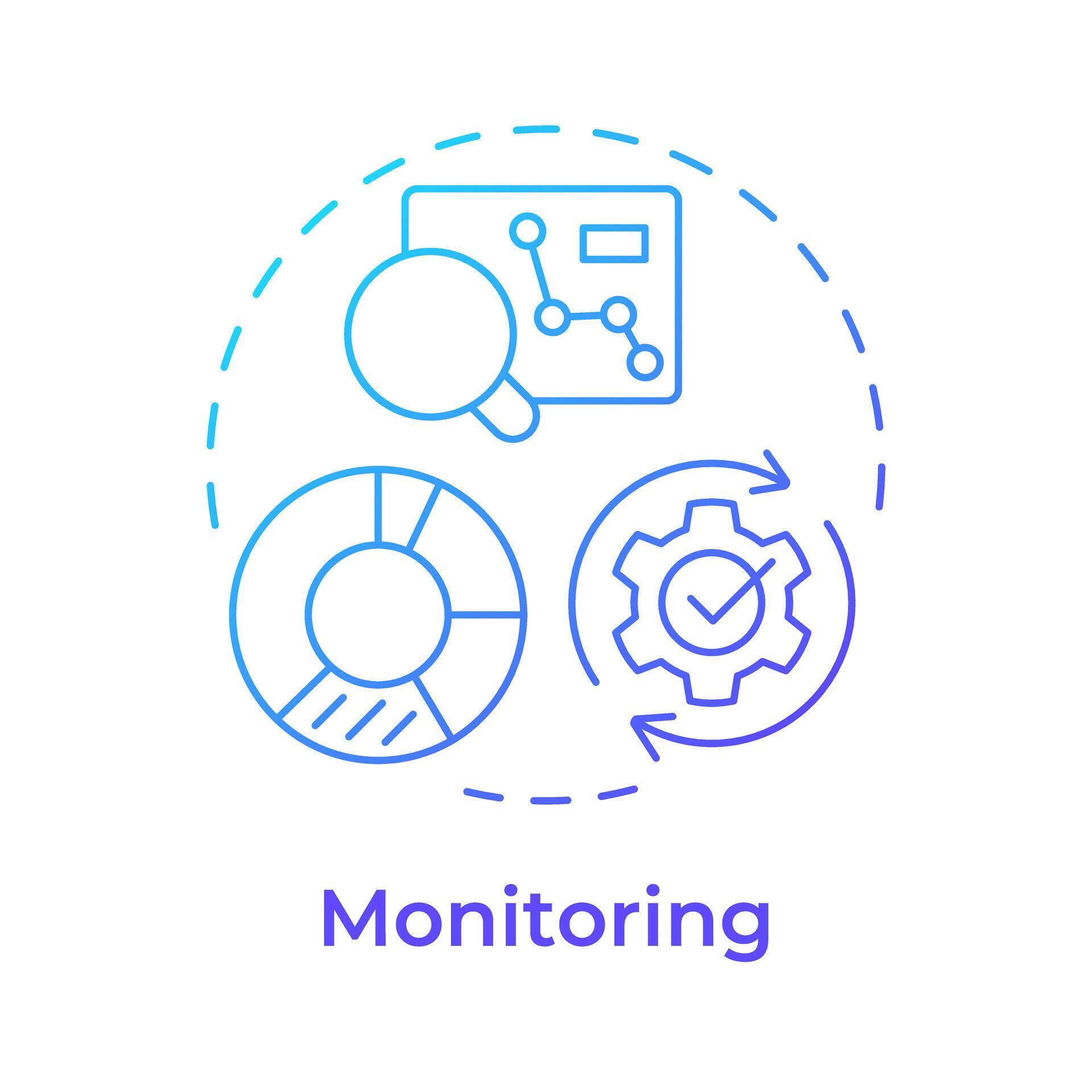 BPM monitoring blue gradient concept icon. Automation tools ... BPM monitoring blue gradient concept icon. Automation tools ...