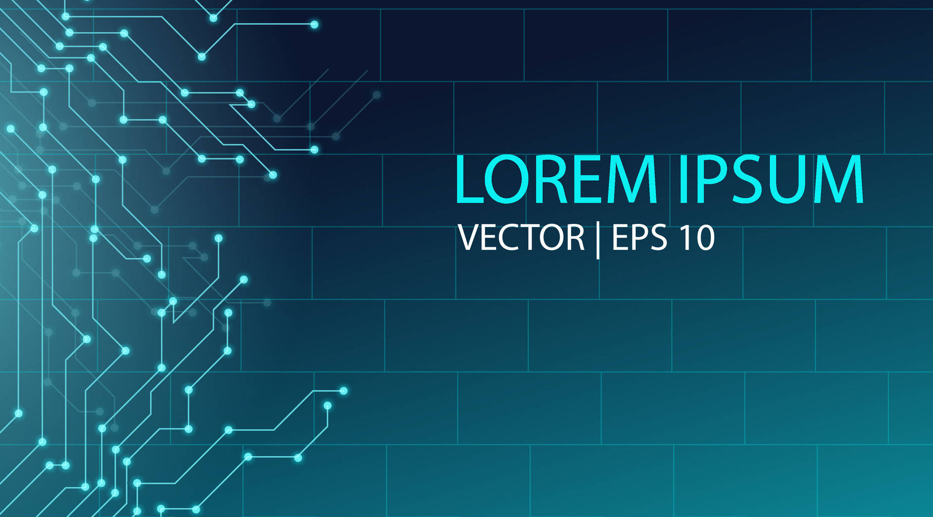 Digital Technology Circuit Board Concept On The Blue Black Background Futuristic Computer