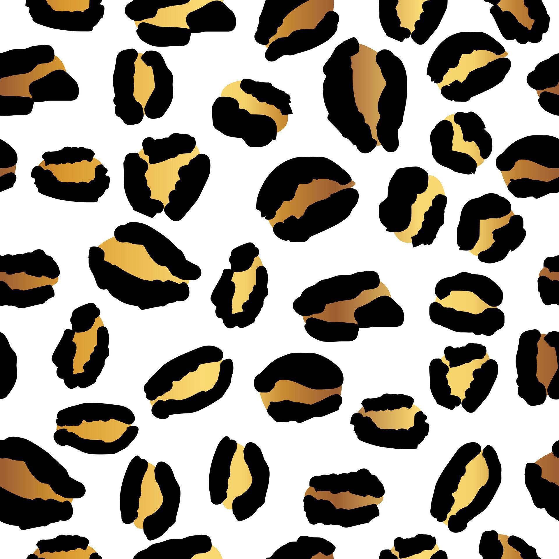 Gold Leopard Print Repeat Pattern 44569670 Vector Art at Vecteezy