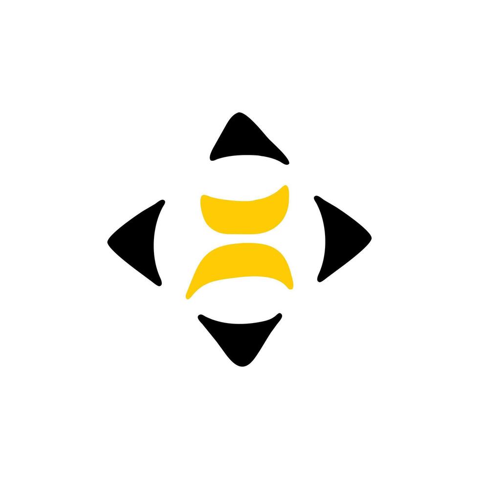 Bright illustration of arrows converging on a central bar, symbolizing ...