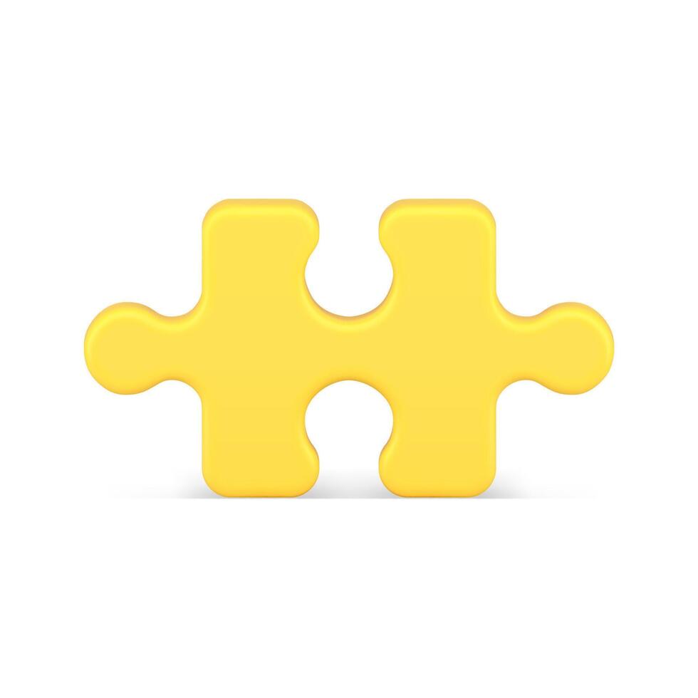 Yellow Puzzle Piece 3d Icon Illustration 44580804 Vector Art At Vecteezy