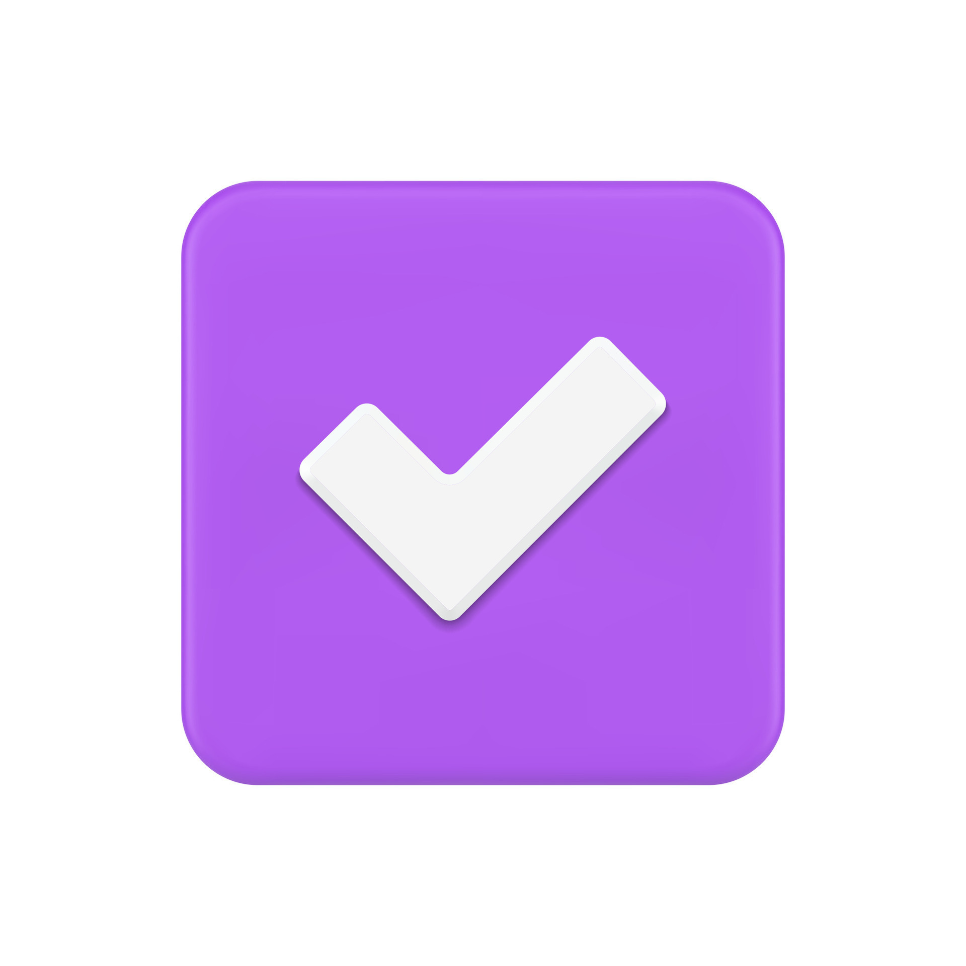 Purple squared checkmark button positive vote choice accept agree ... Purple squared checkmark button positive vote choice accept agree ...