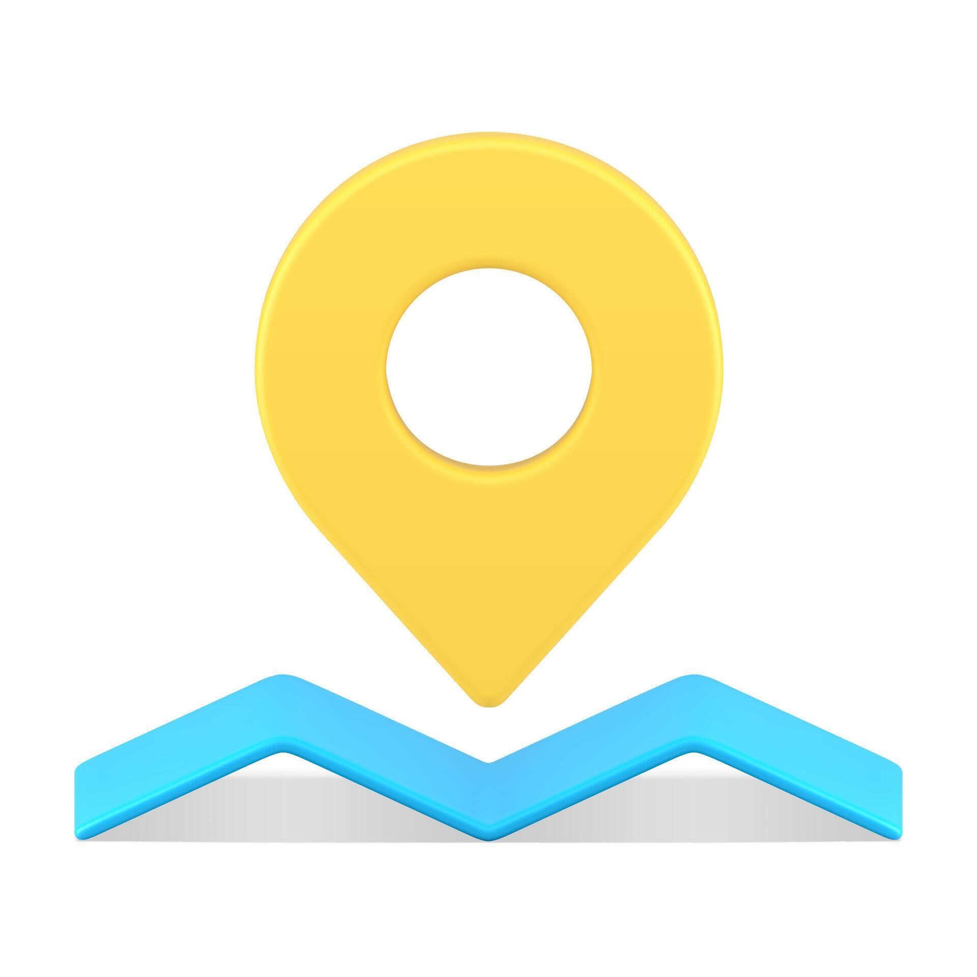 Yellow map pin location mark delivery navigation marker address route pushpin 3d icon 44581486 ...