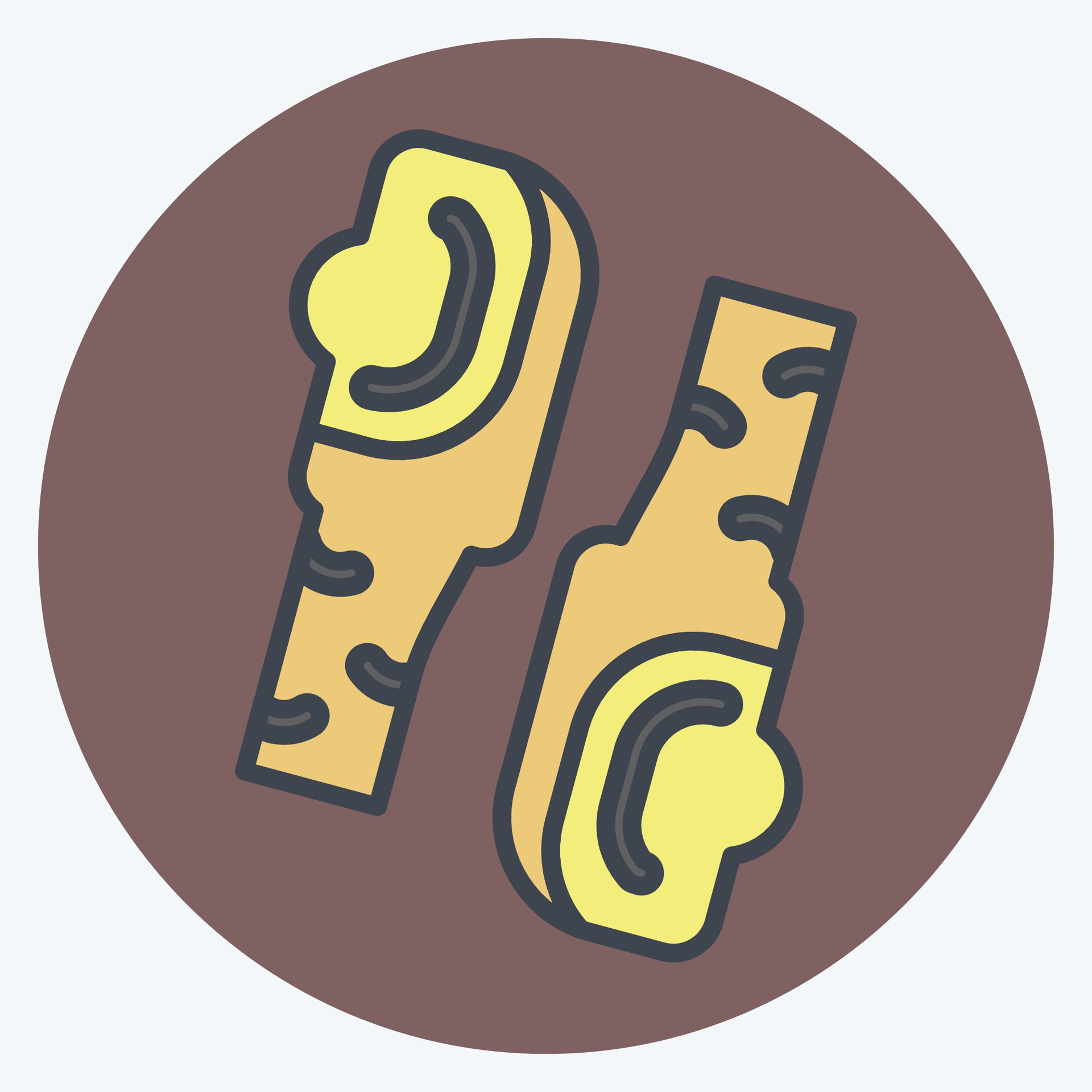 Icono Geoduck Pacífico Relacionado A Mariscos Símbolo Color Compañero Estilo Sencillo Diseño