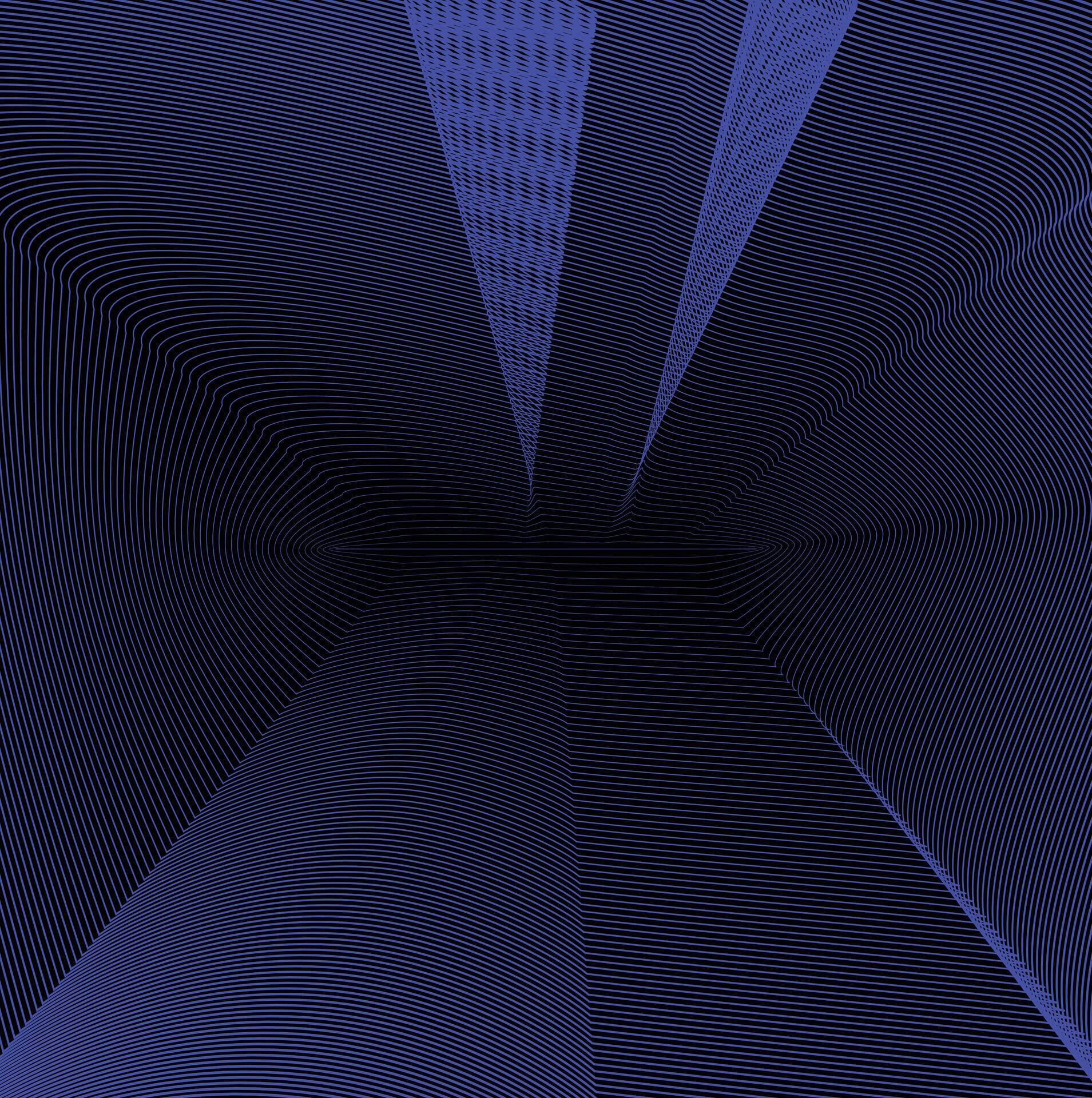 Abstract blue geometric lines background Design. Abstract wave moving dots flow particles, hi ...