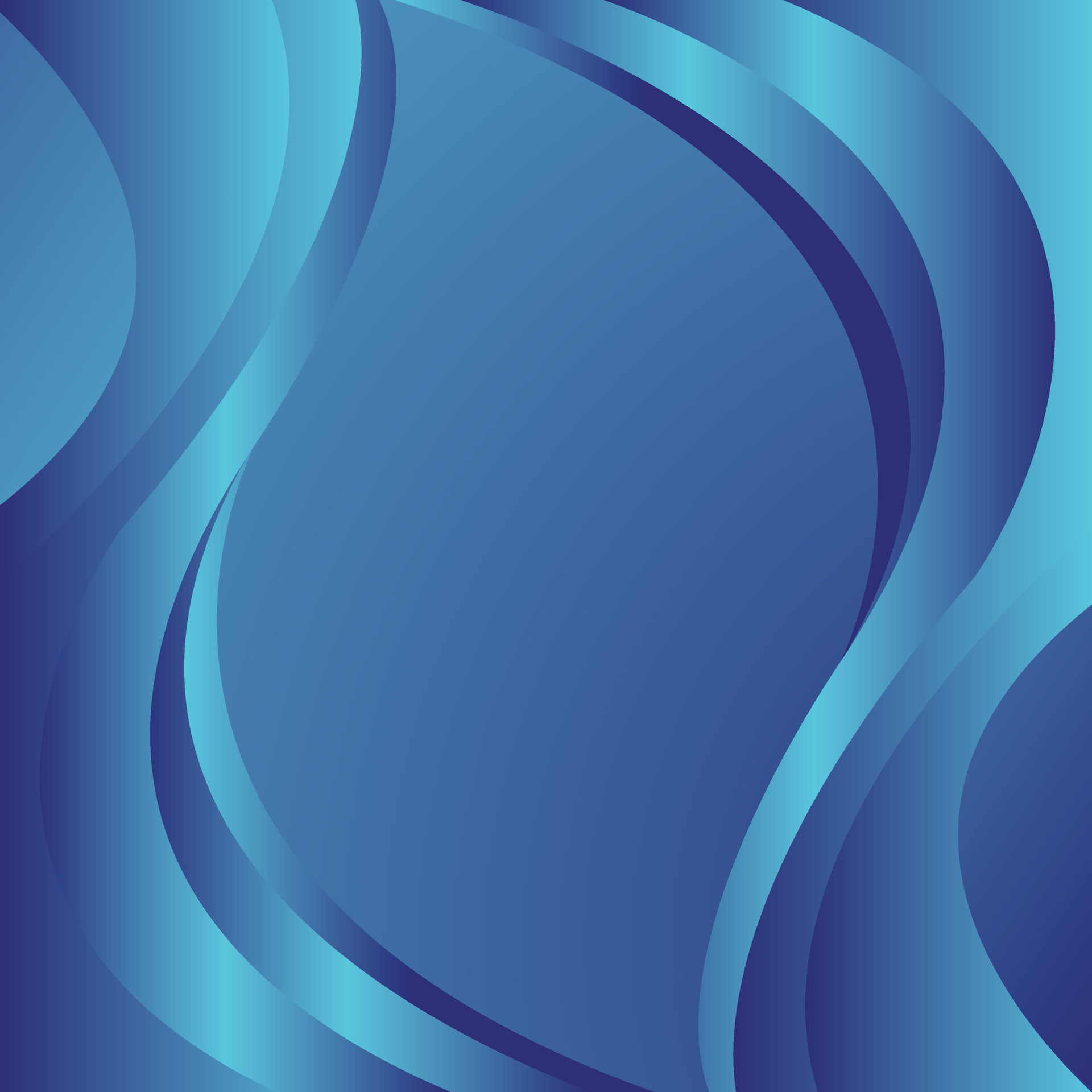 Modern Abstract Dynamic Blue Gradient Background With Wavy Lines