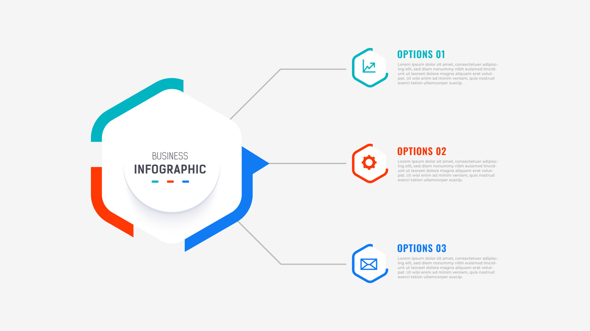 Three Step Infographic label design template with line icons. process ...