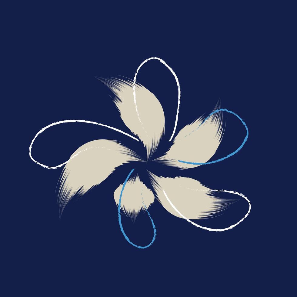 Seamless hand drawing pattern and illustration. A floral pattern ...