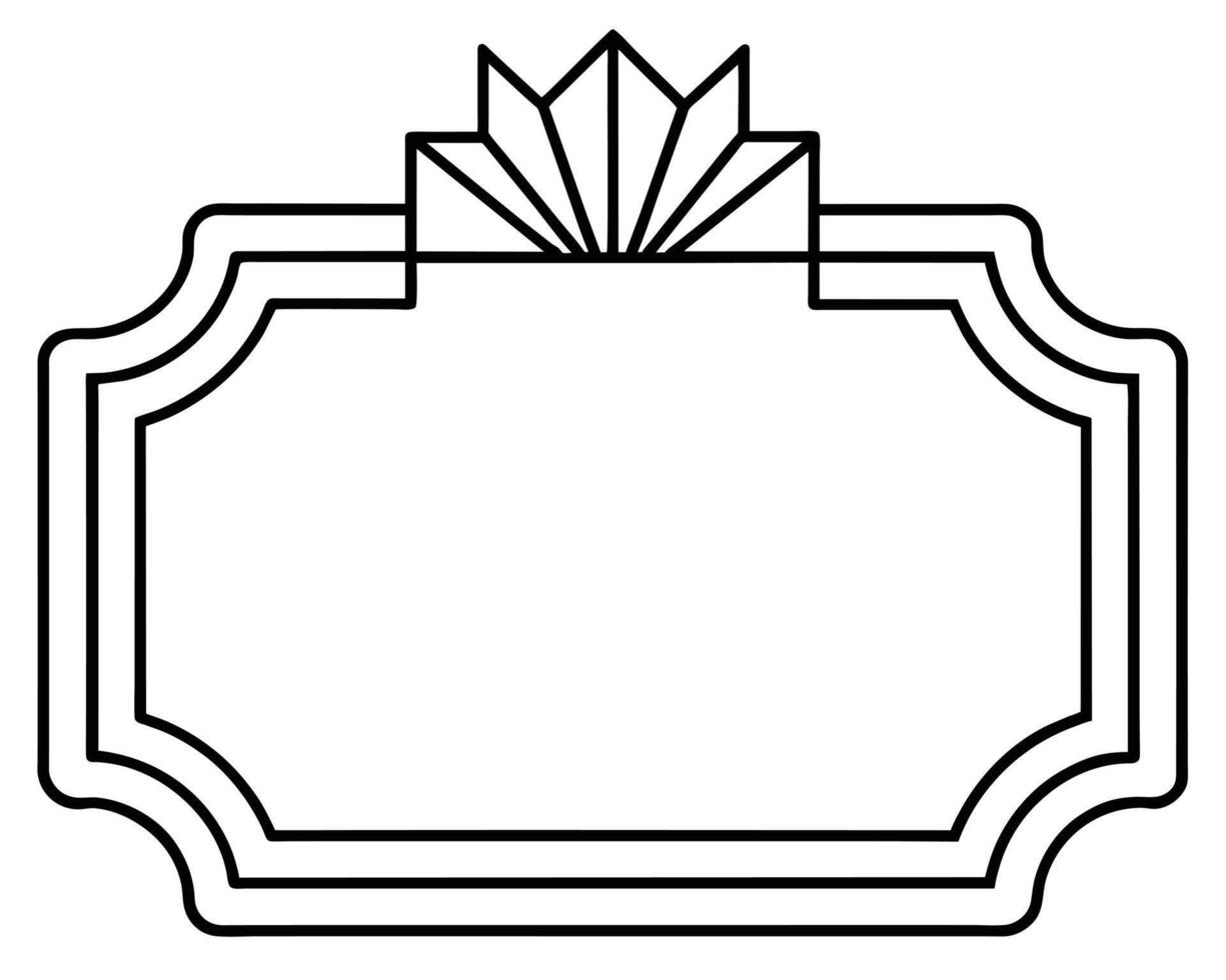 marcos fronteras rectangular forma ilustración 44596484 Vector en Vecteezy