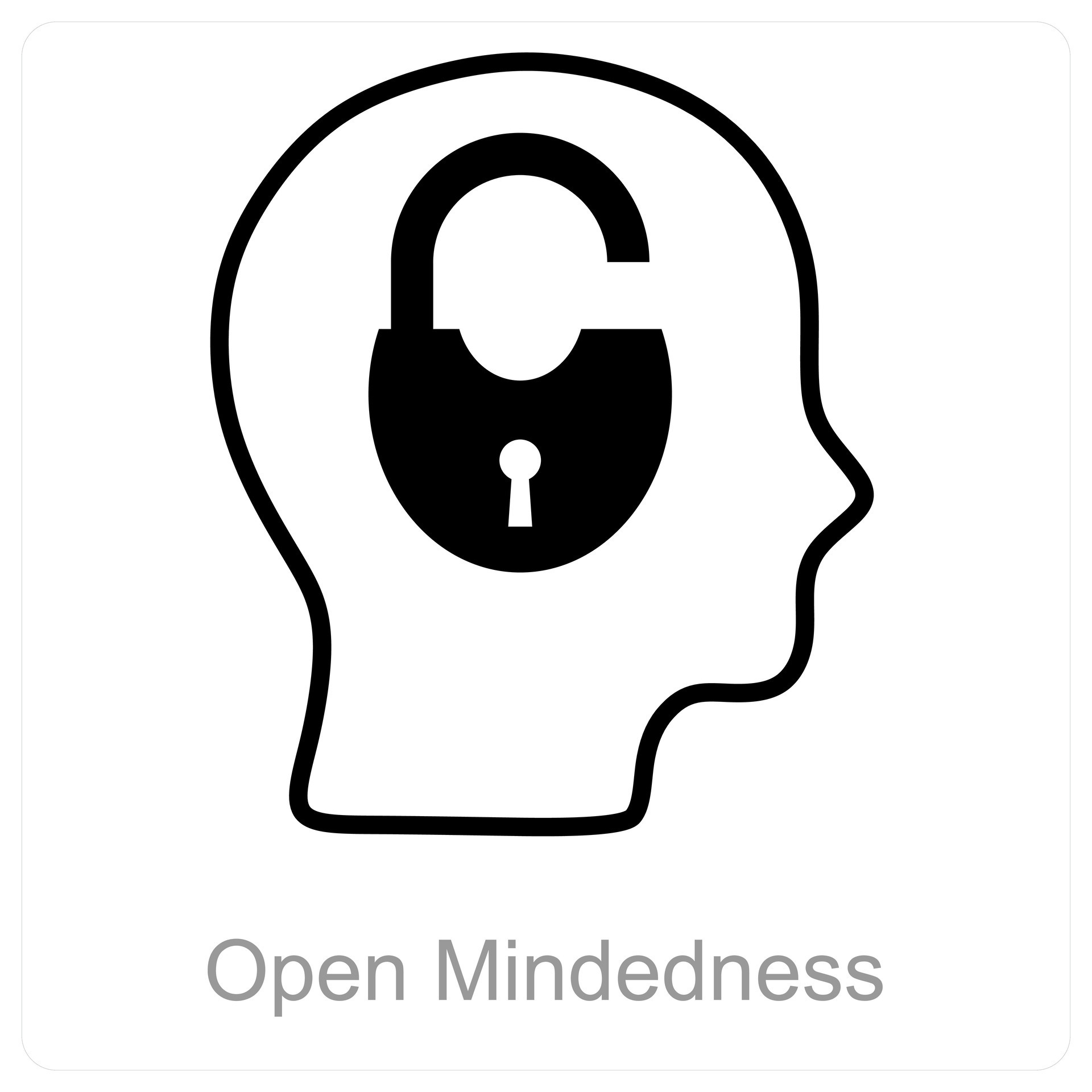 Open Mindedness and explore icon concept 44597854 Vector Art at Vecteezy