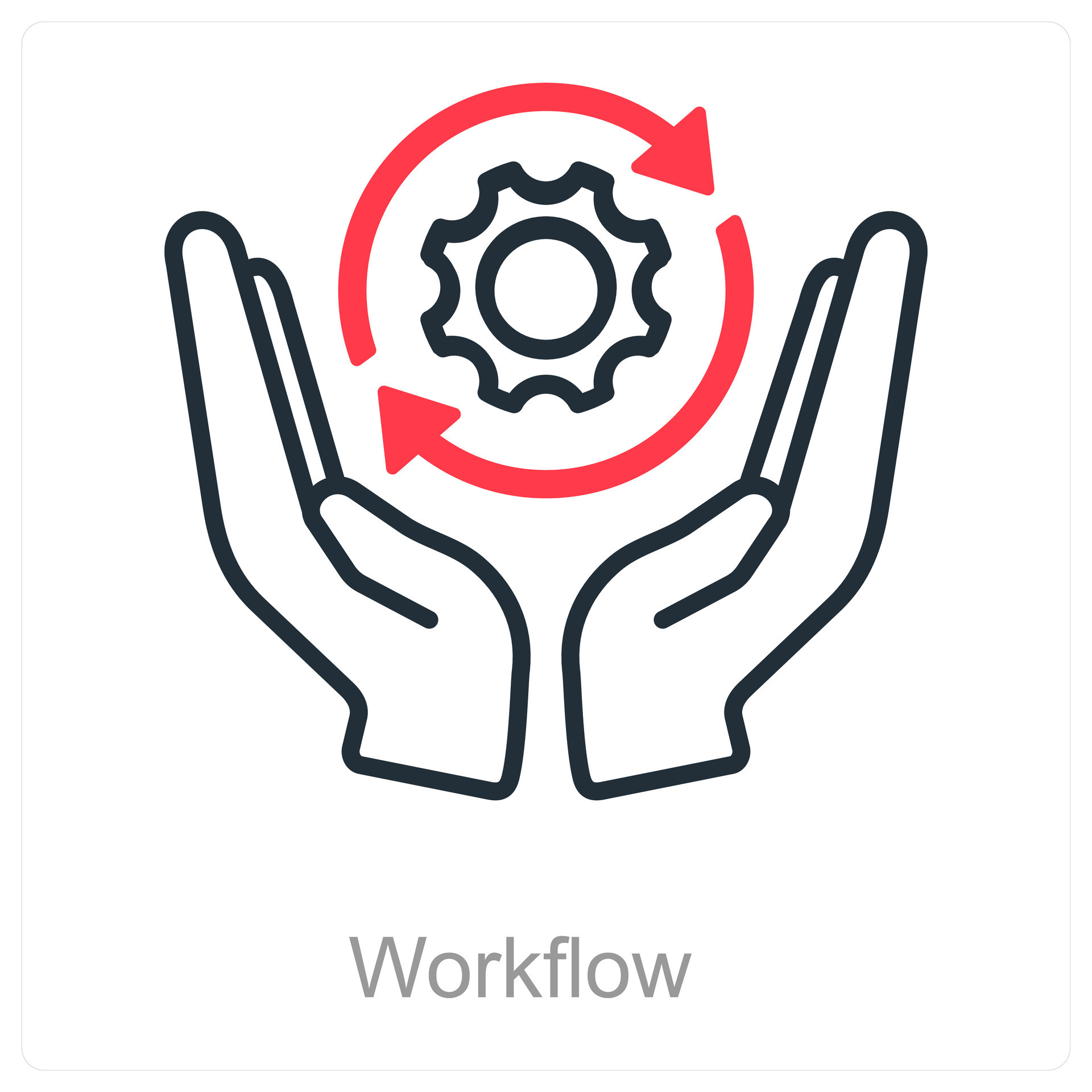 Workflow and process icon concept 44598008 Vector Art at Vecteezy