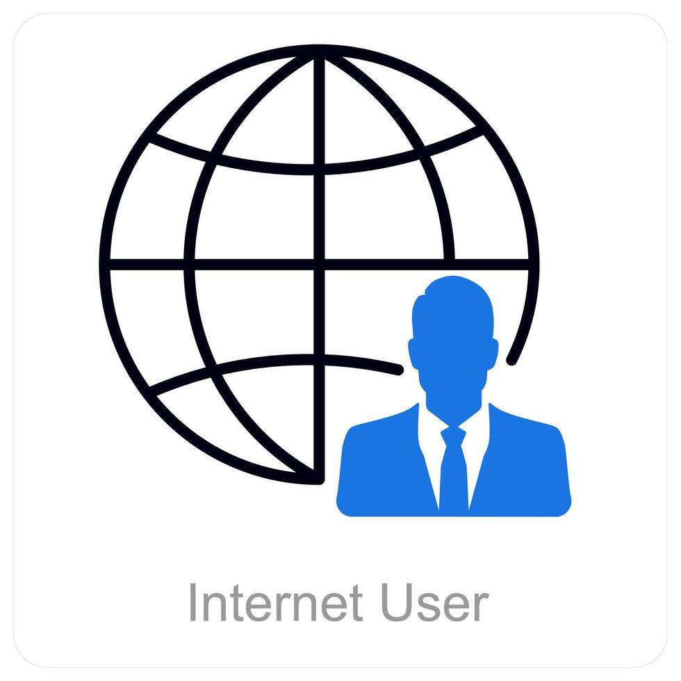 Internet User and working icon concept 44598271 Vector Art at Vecteezy