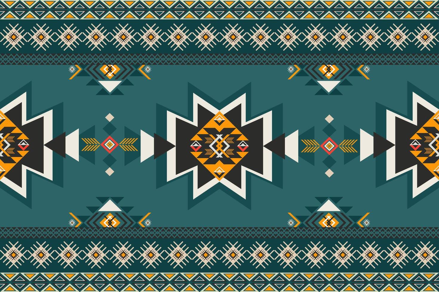 Navajo tribal seamless pattern.Native American ornament.Abstract ethnic ...