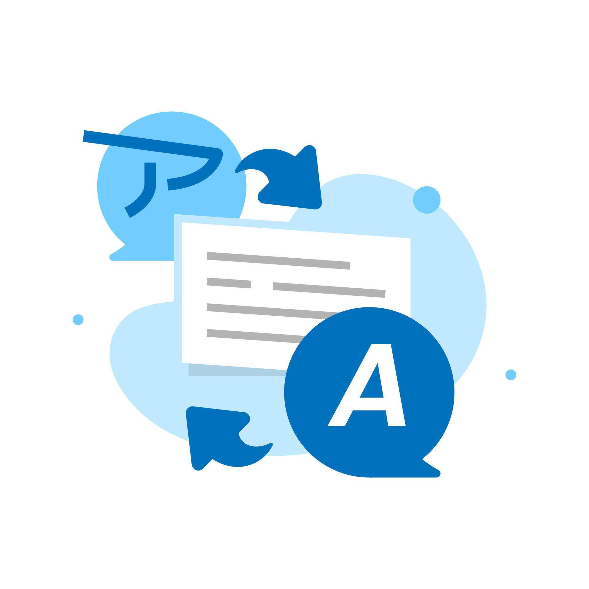 multilingual plugin. translate or change language concept illustration ...