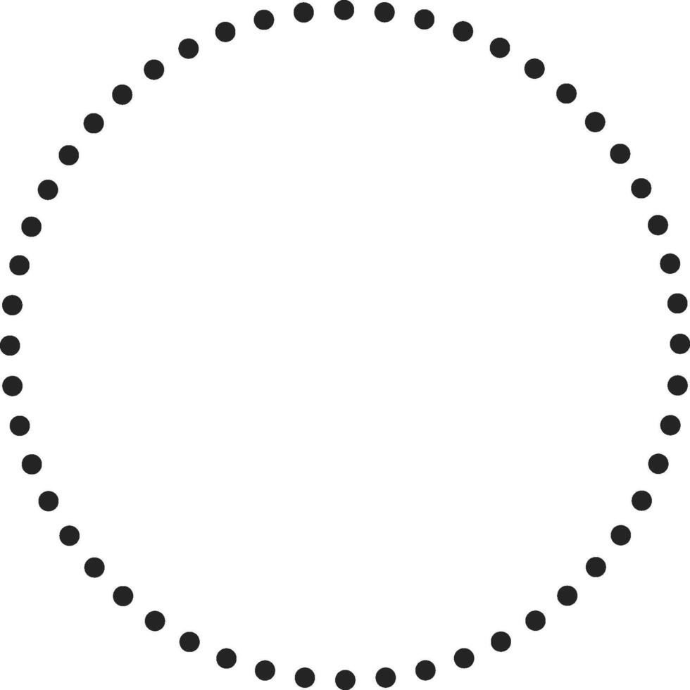 dotted circle design element, dot circle frame 44606328 Vector Art at ...