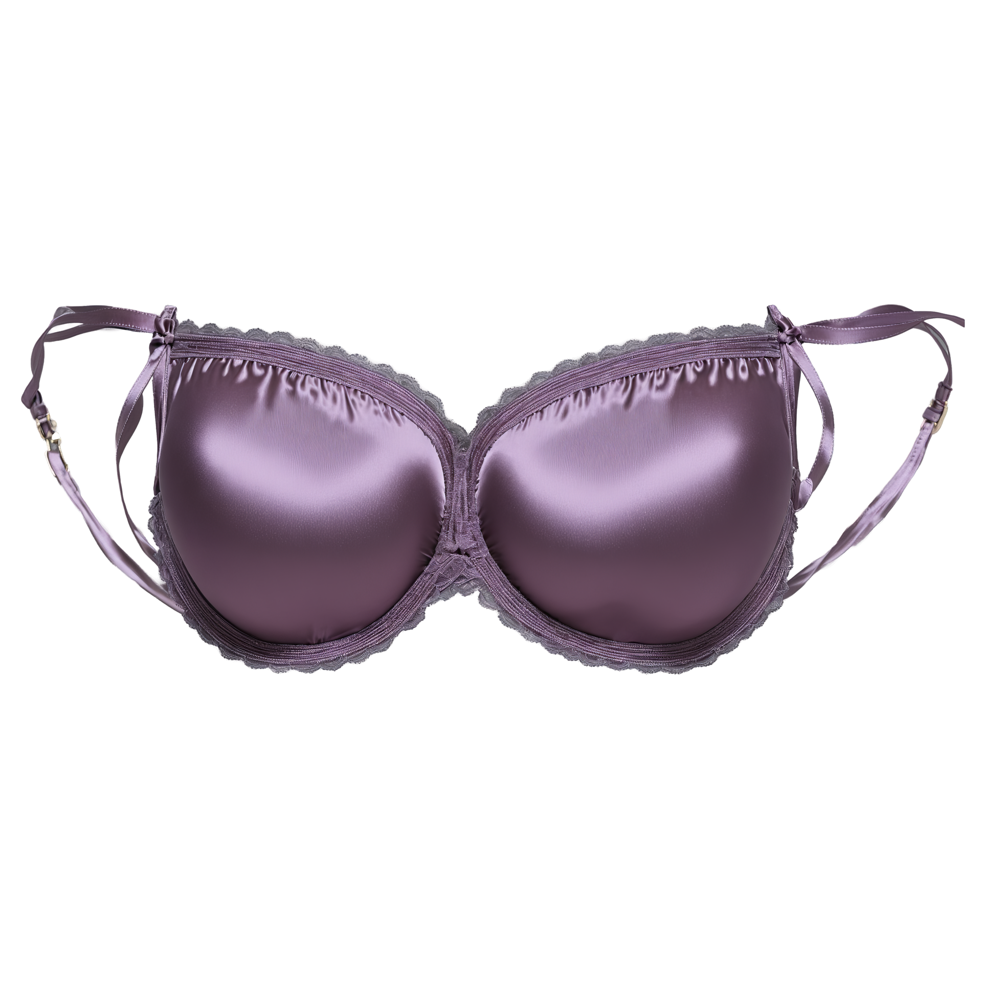 Romantic Mauve Satin Bra A Romantic Mauve Satin Bra With A Soft Feminine Color Showcasing