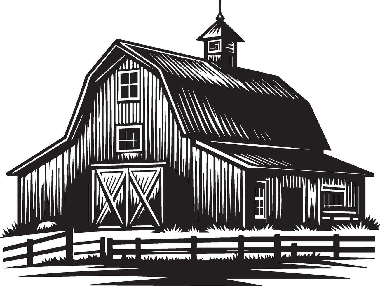 Barn Silhouette On White Background Barn Logo 44612007 Vector Art At Vecteezy
