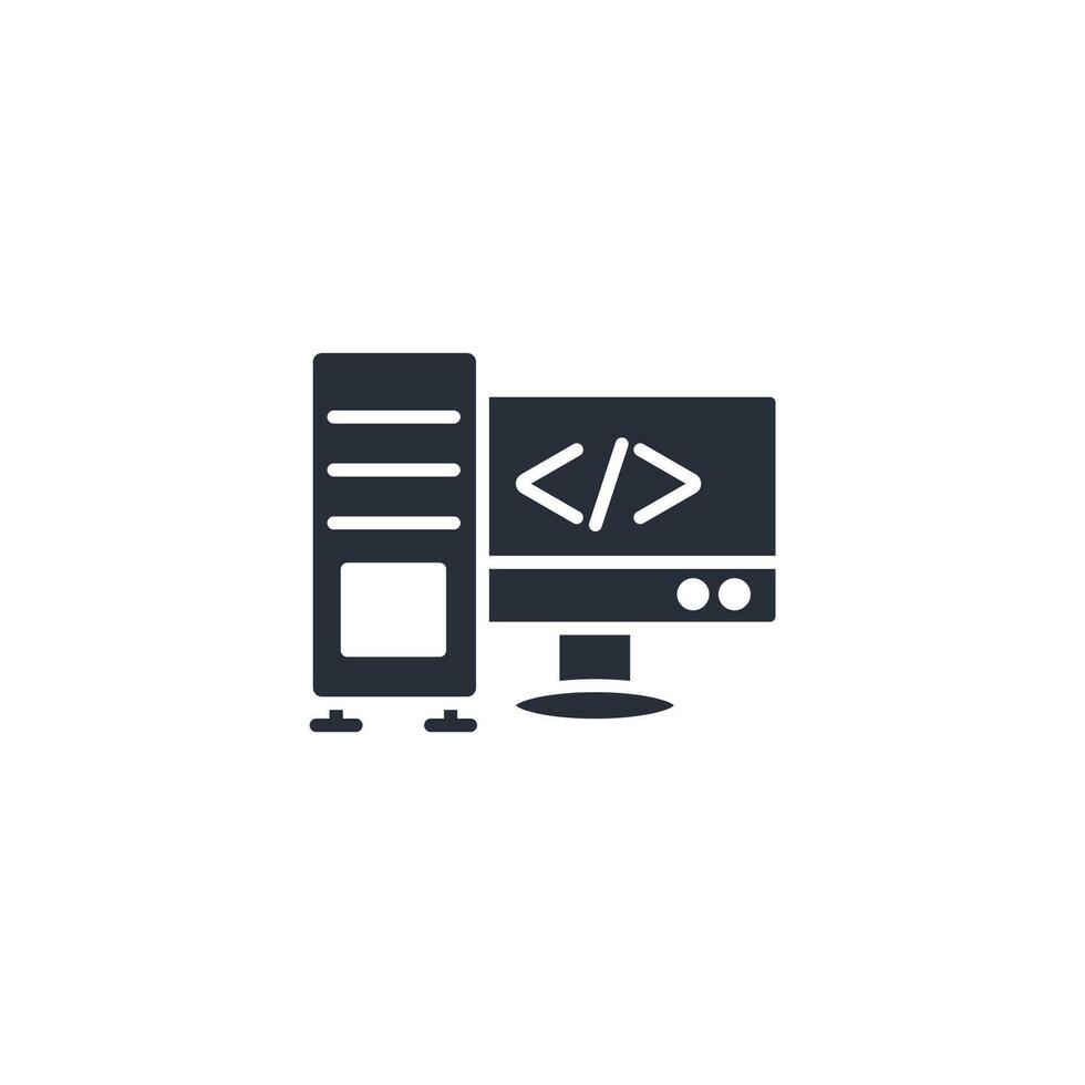 coding icon. .Editable stroke.linear style sign for use web design,logo ...