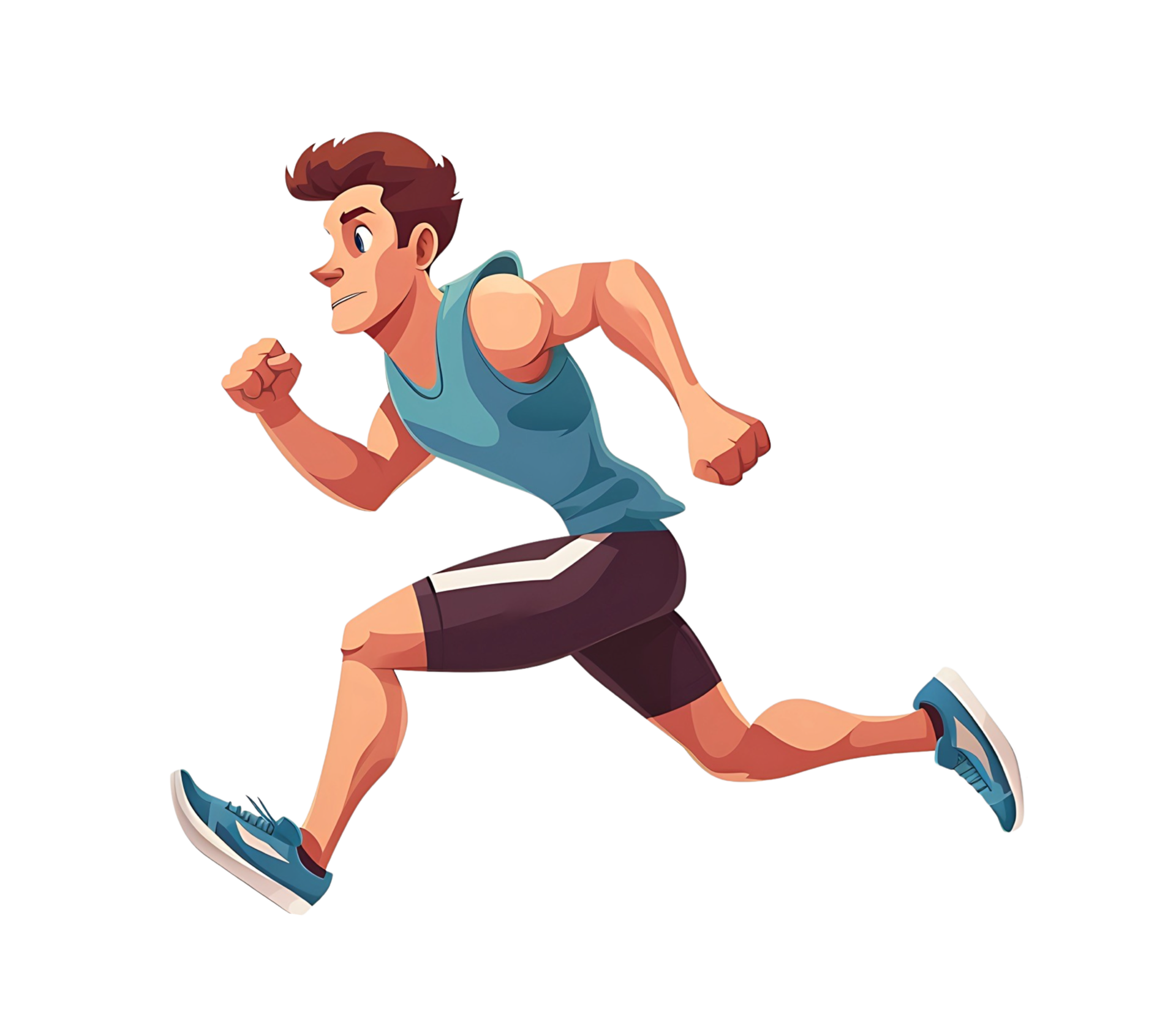 cartoon man running, cartoon character, running, cartoon character on transparent background ...