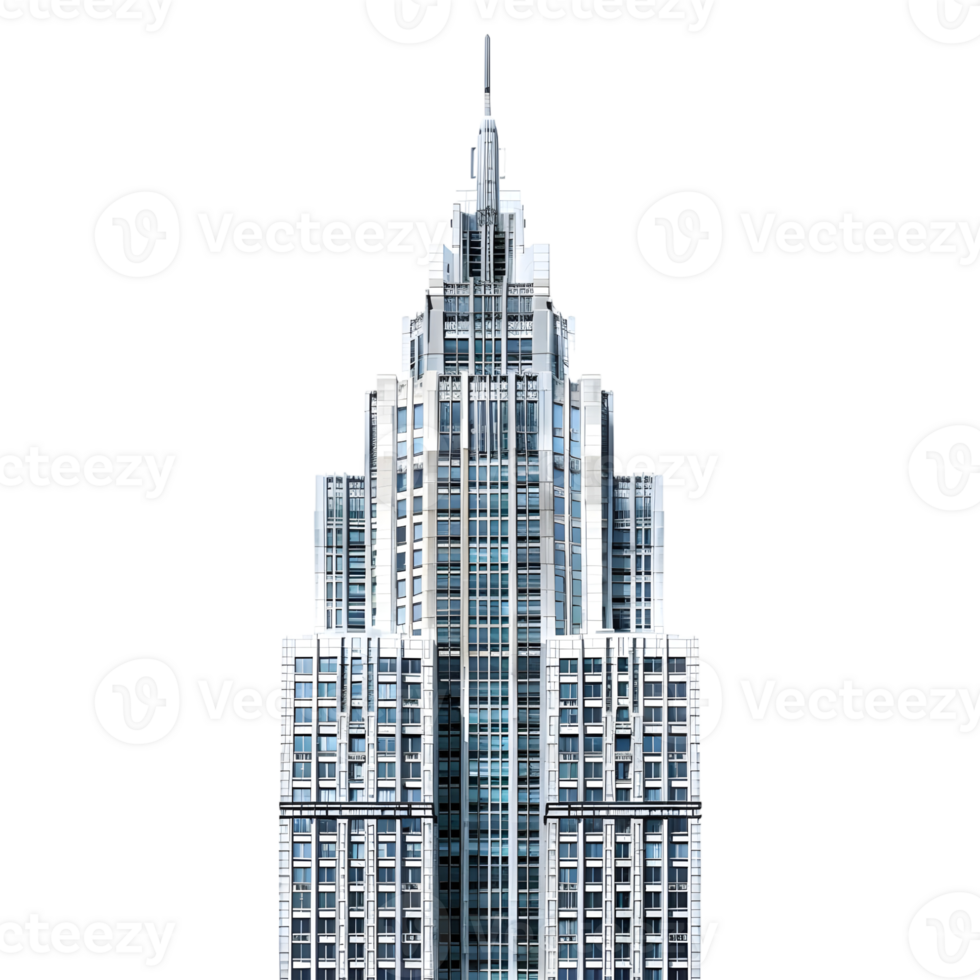 3D Rendering of a Big Skyscraper Building on Transparent Background ... 3D Rendering of a Big Skyscraper Building on Transparent Background ...