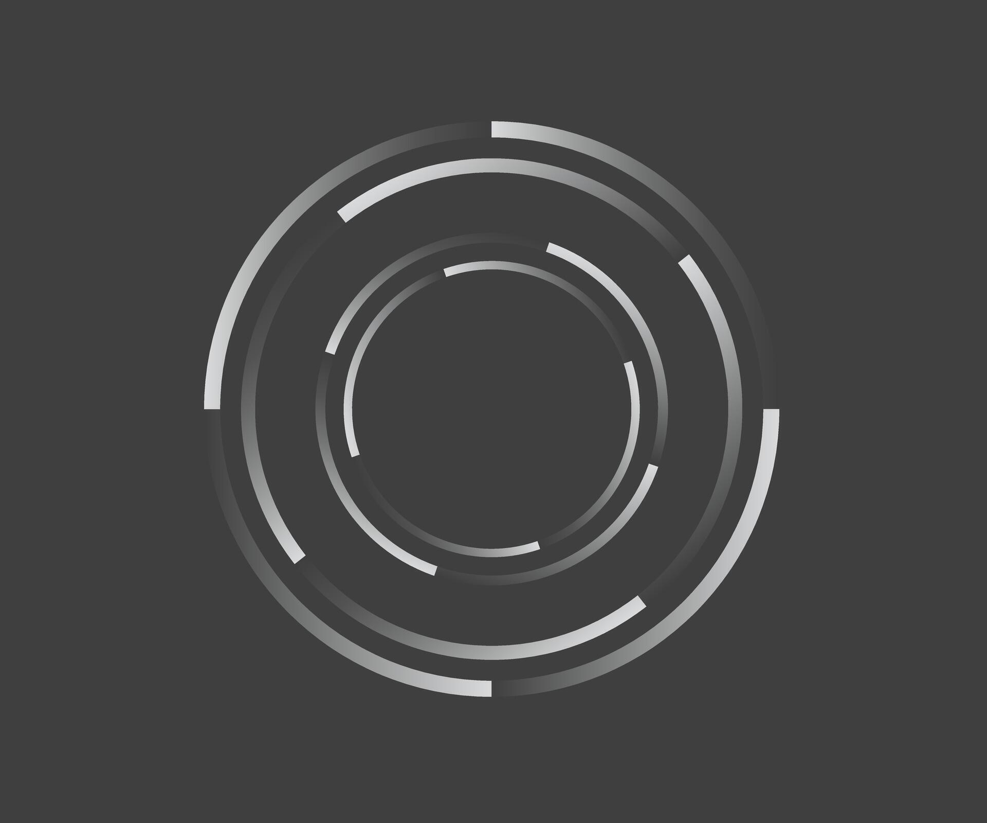 Abstract Lines In Circle Form Design Element Geometric Shape Striped Border Frame For Image