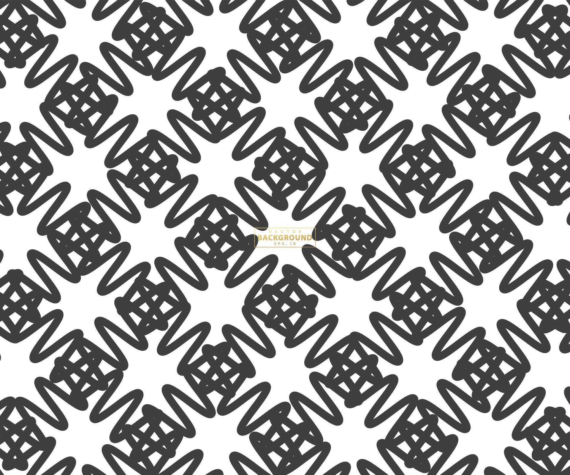 Zig Zag Lines Pattern Black Wavy Line On White Background Abstract Wave Illustration 44633272