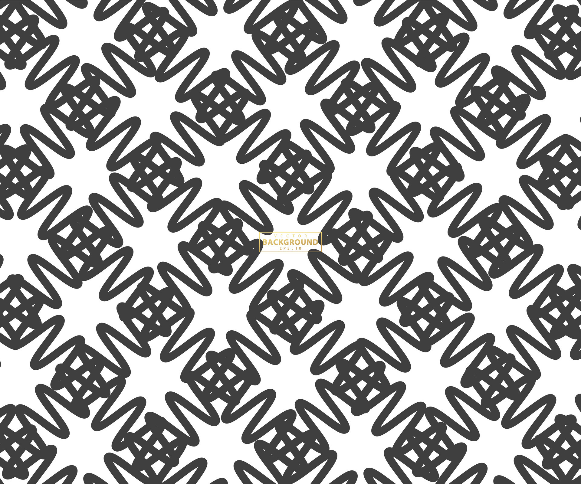 Zig Zag Lines Pattern Black Wavy Line On White Background Abstract
