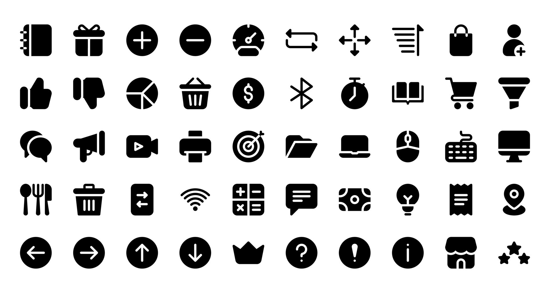 User Interface Icon Set 44633965 Vector Art at Vecteezy